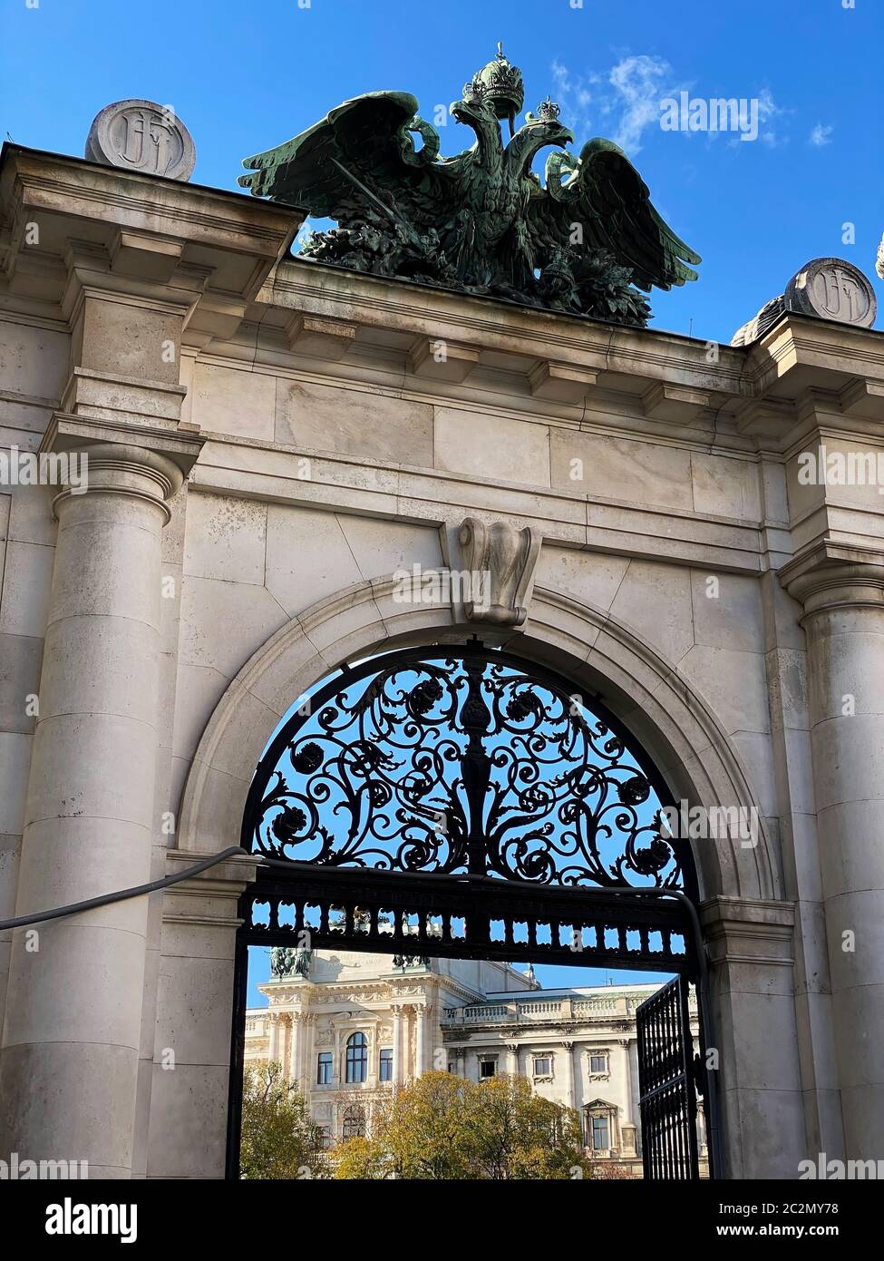 Burggarten Vienna Entrance, beautiful public park at Hofburg Complex ...