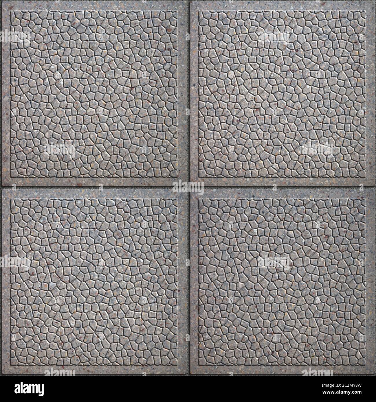 Gray Square Pavement with the decor of the Small Stone. Seamless ...