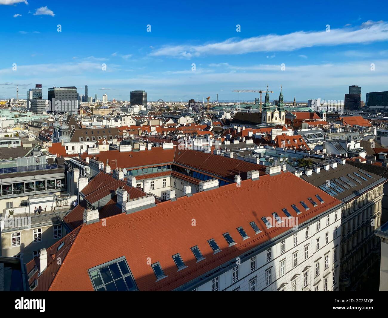 Vienna Cityscape High Angle View, capital city and travel destination ...