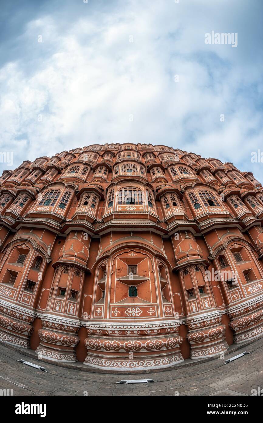 Hawa mahal or the palace of winds in Jaipur, India. Iconic palace in ...