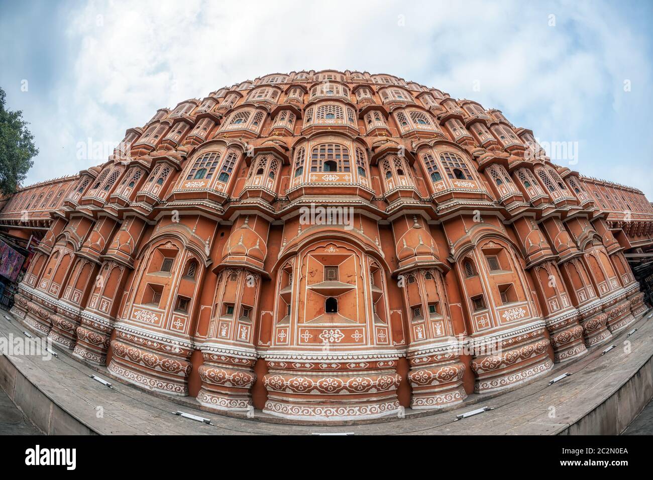 Hawa mahal or the palace of winds in Jaipur, India. Iconic palace in ...
