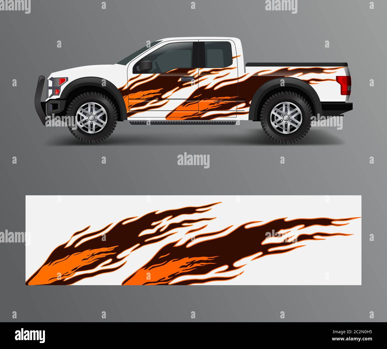 wrap graphic design vector for off road truck. Abstract sporty and ...