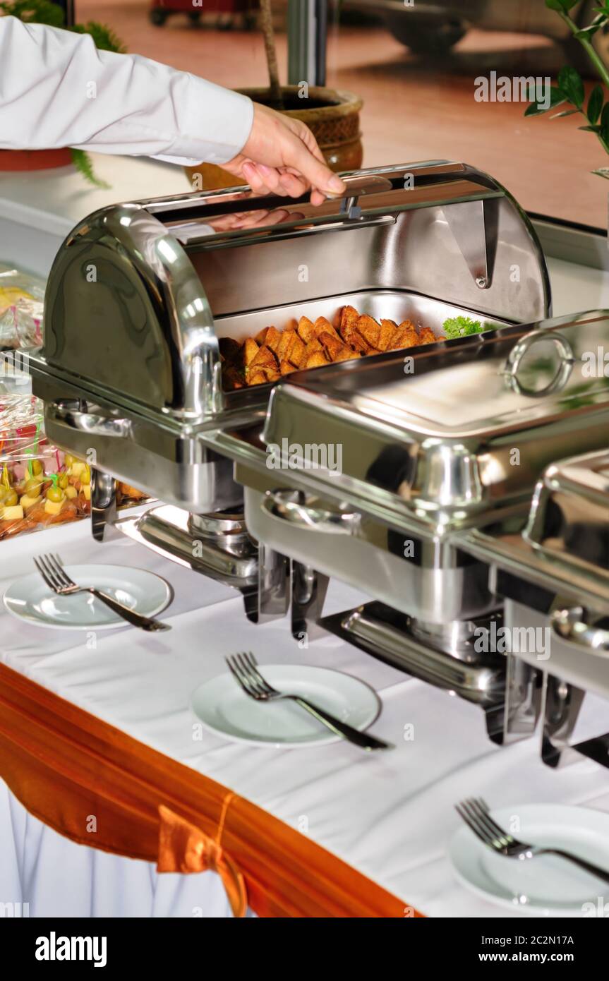 Business man catering buffet food hi-res stock photography and images ...