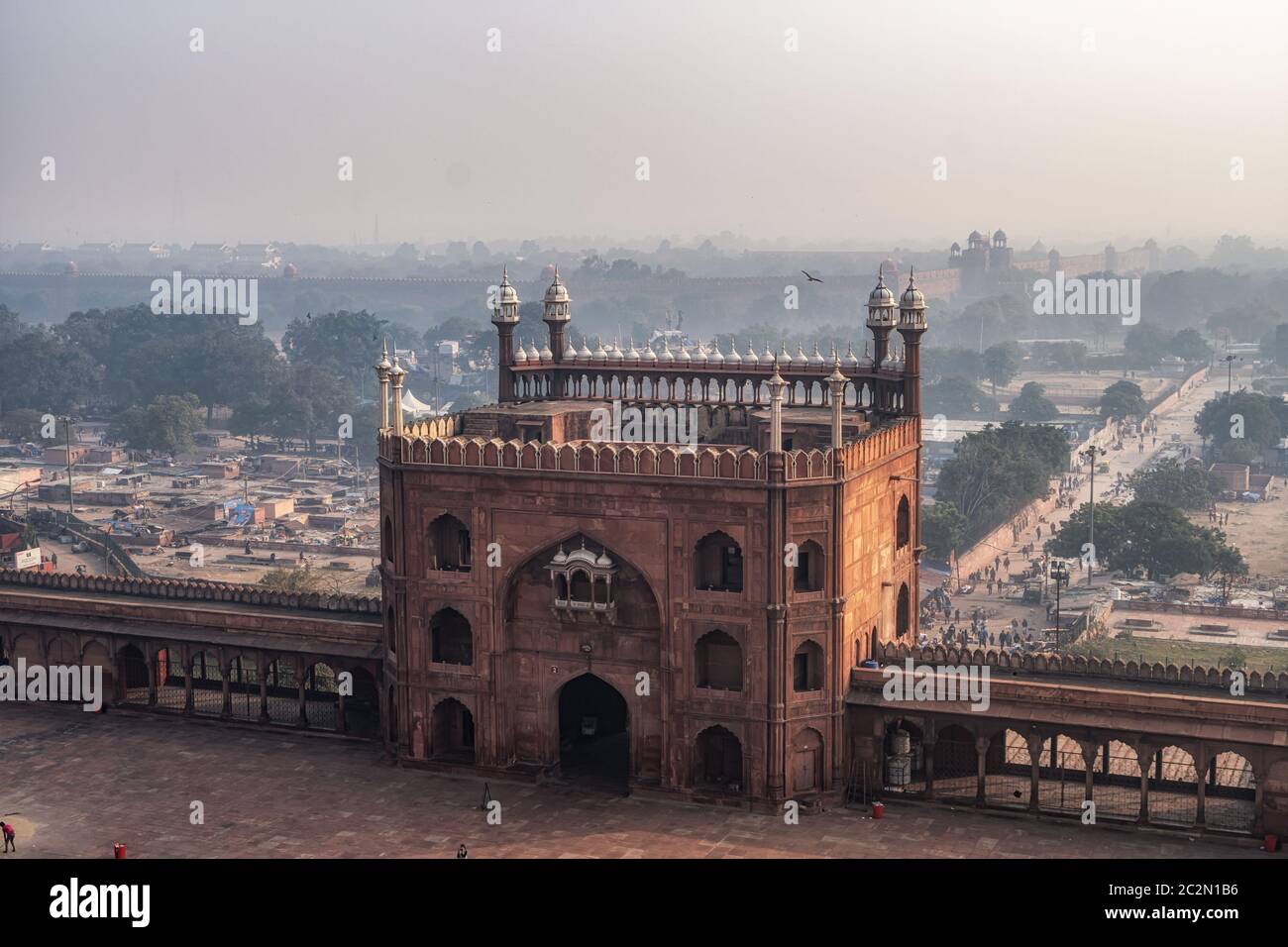jama masjid eastern gateway entrance in New Delhi, India Stock Photo ...