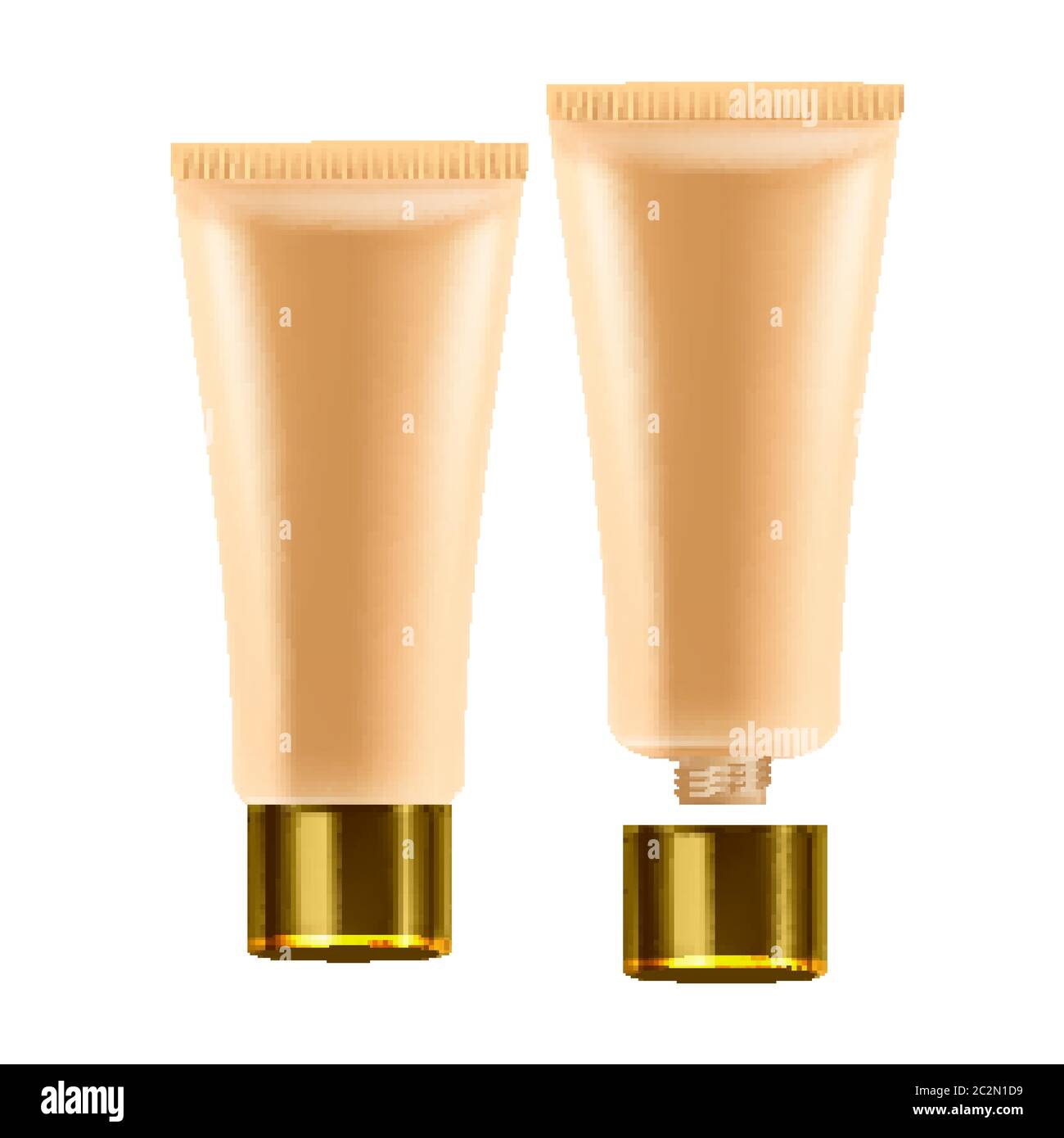 Facial Cream Skin Healthcare Cosmetic Tube Vector Stock Vector Image ...