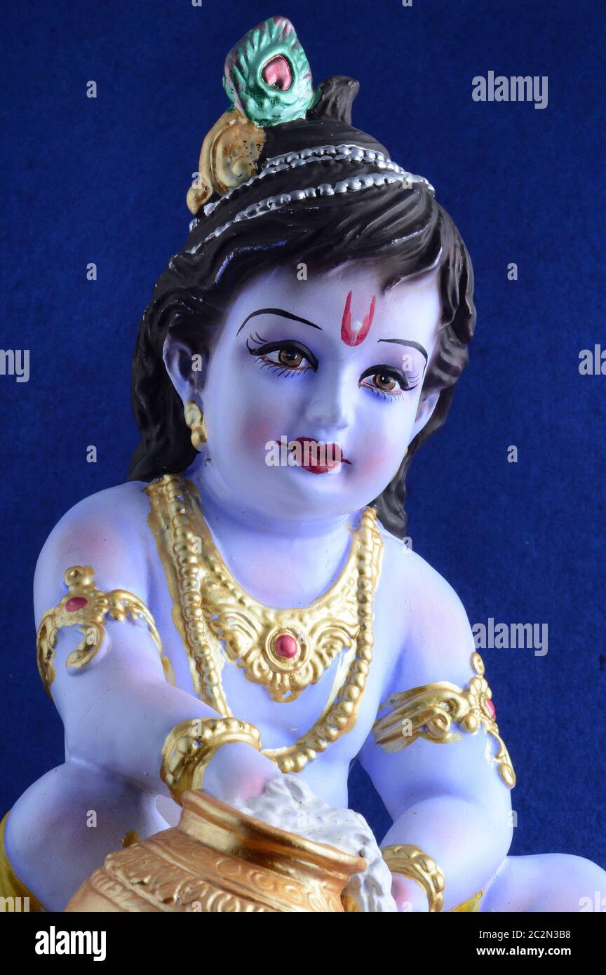 Blue Hindu God
