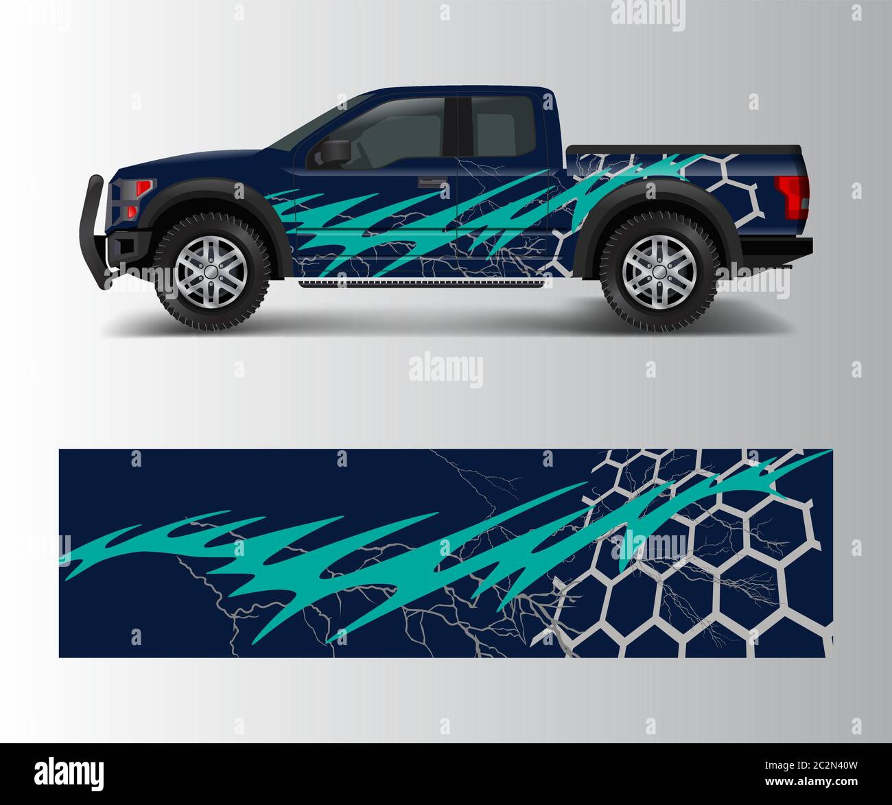 Graphic abstract grunge stripe designs for Truck decal, cargo van and ...