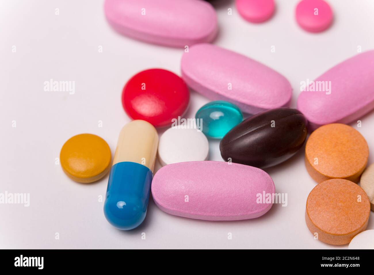 different Tablets pills capsule heap mix therapy drugs Stock Photo - Alamy