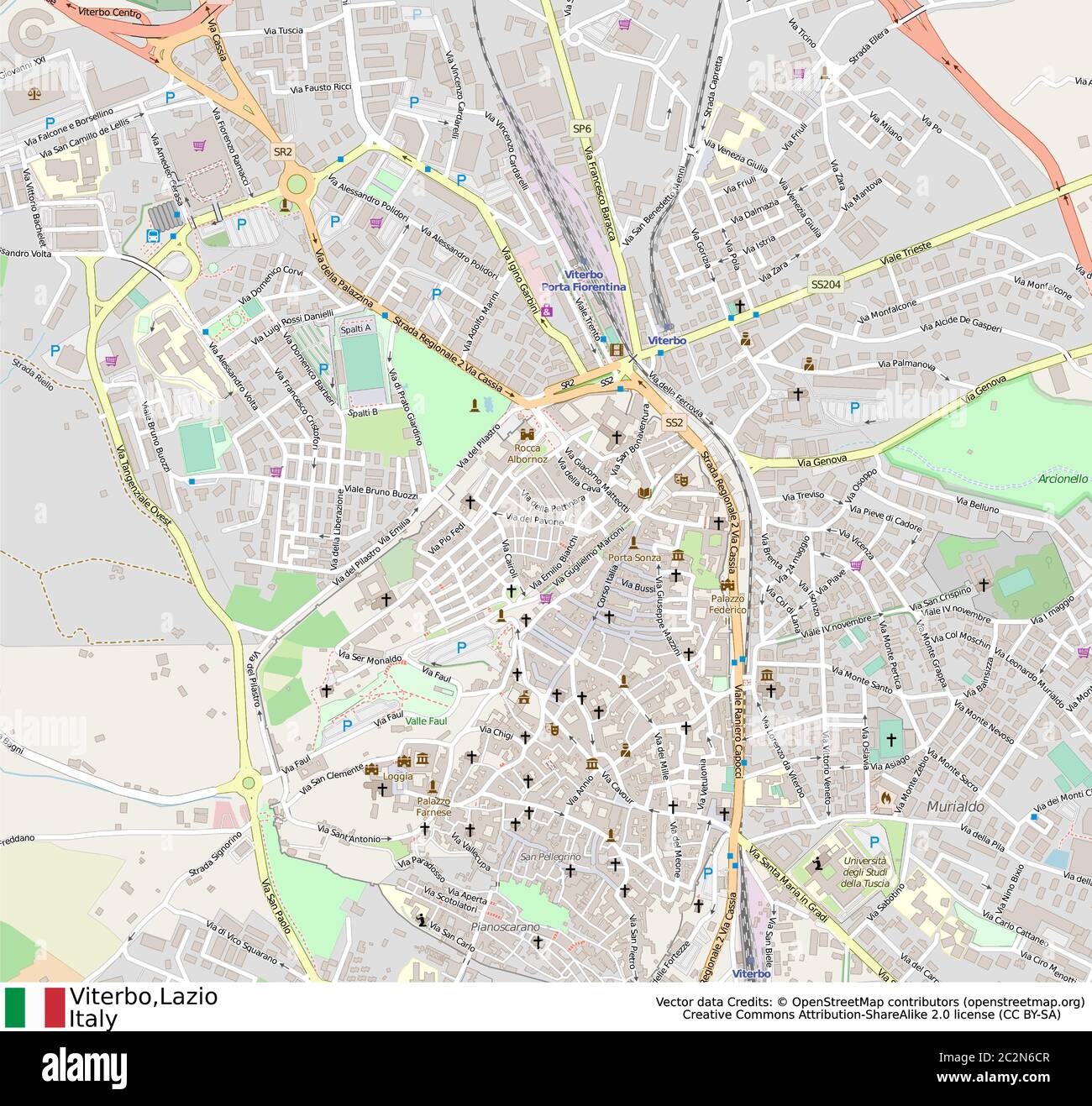 Viterbo vector vectors hi-res stock photography and images - Alamy