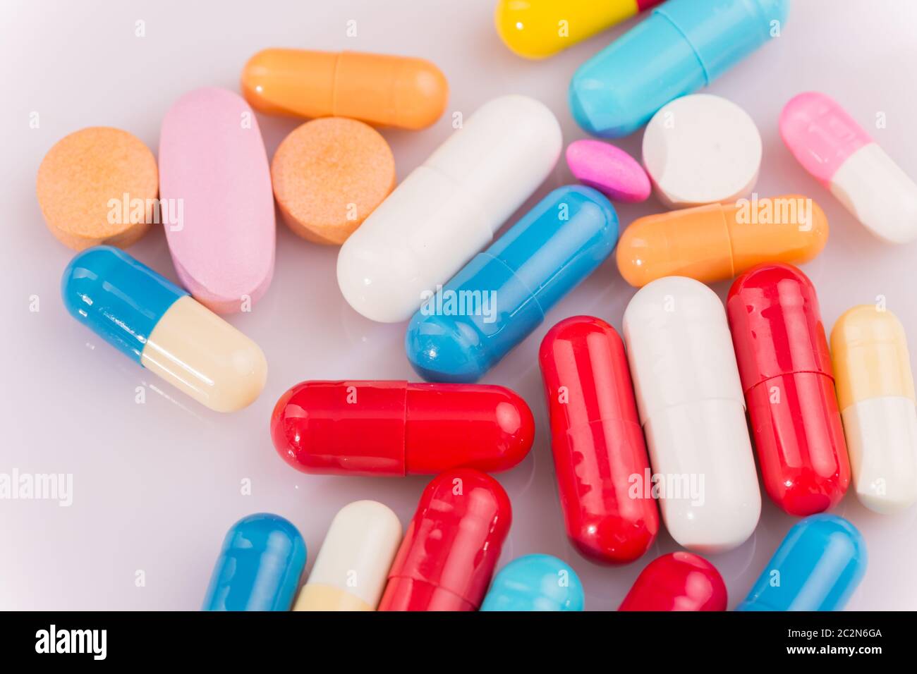 different Tablets pills capsule heap mix therapy drugs Stock Photo - Alamy