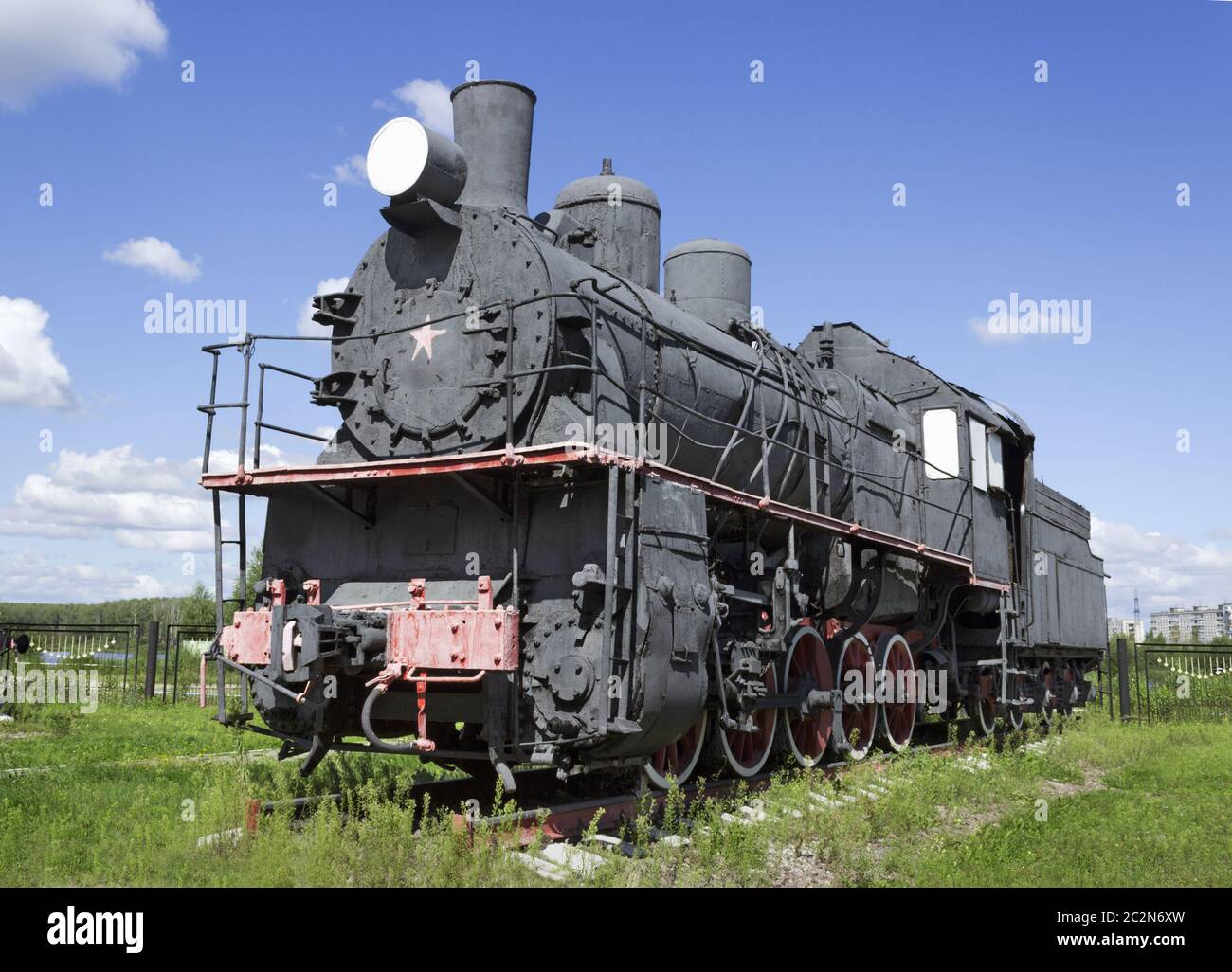 Steam locomotive built in Sweden from Russian project Stock Photo - Alamy
