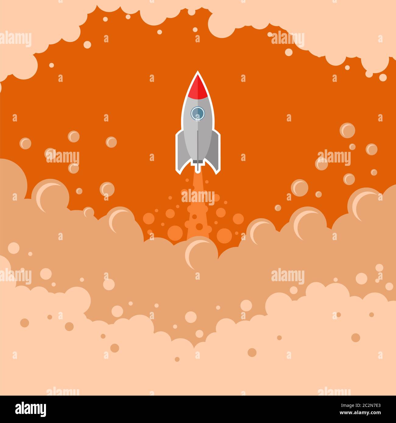 Cartoon space rocket bubble hi-res stock photography and images - Alamy