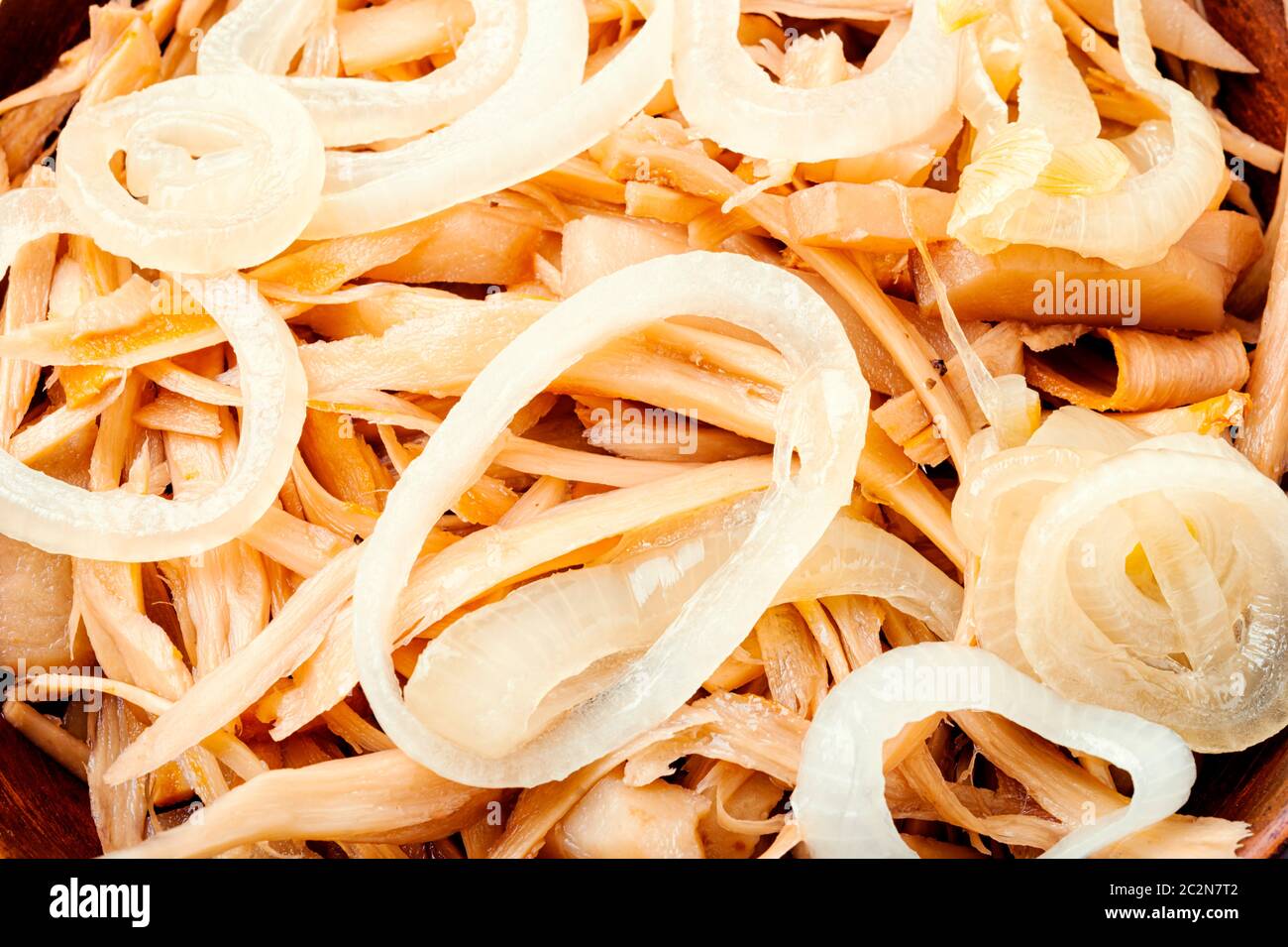 Native American salad of Jerusalem artichoke, horseradish and onion ...