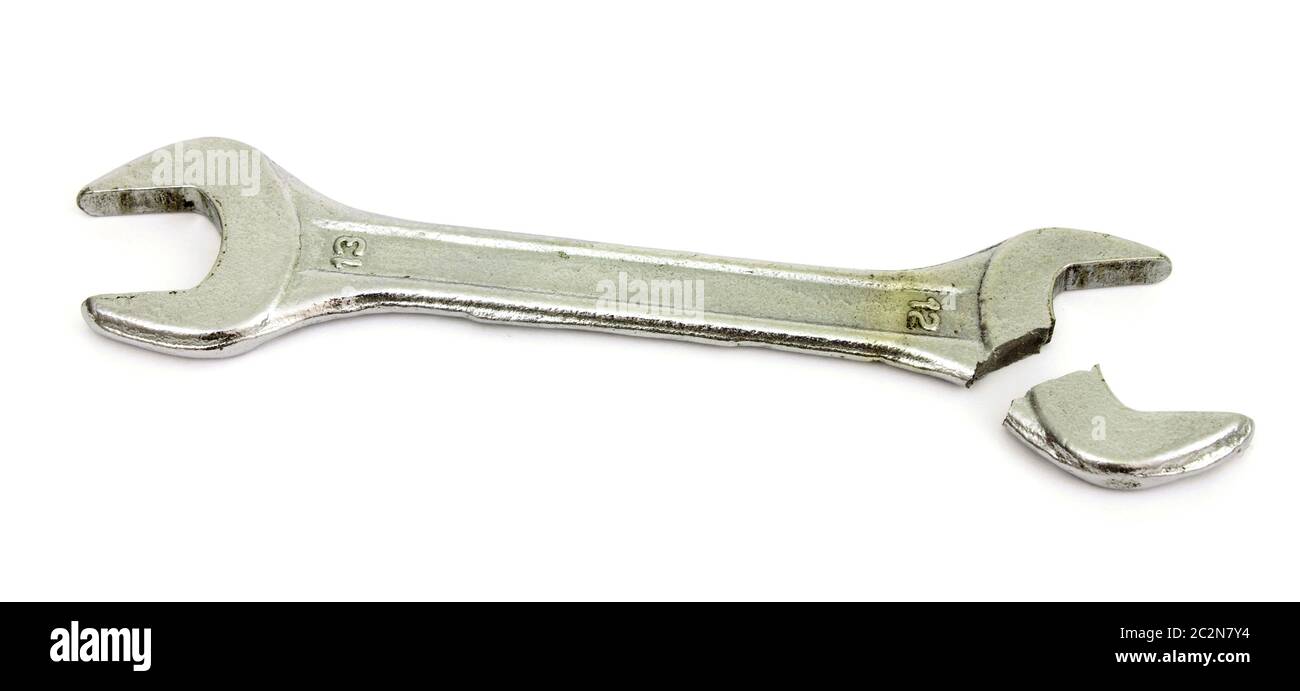 One broken wrench Stock Photo - Alamy