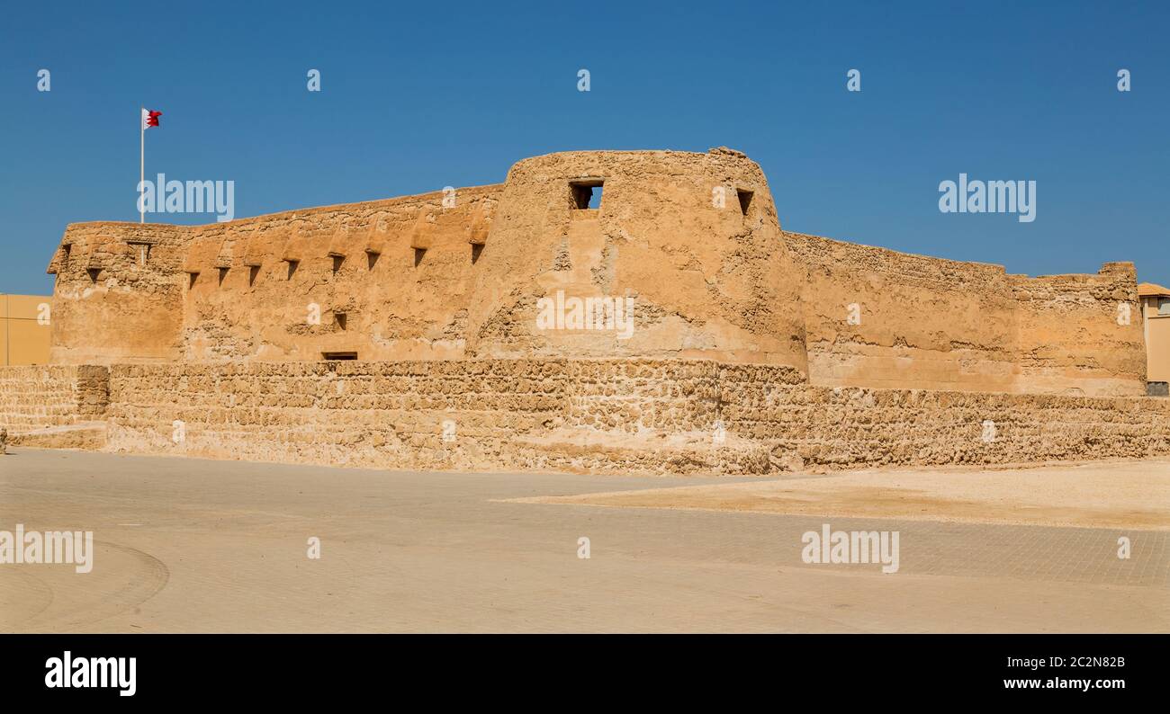 View of the old Arad Fort, in Manama, Muharraq, Bahrain Stock Photo - Alamy