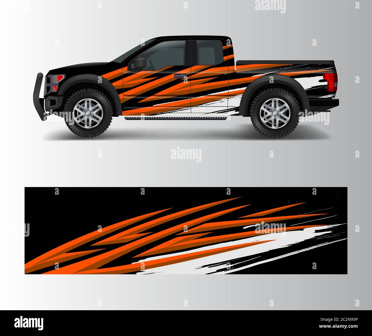 Truck and car graphic background wrap and vinyl sticker design vector ...