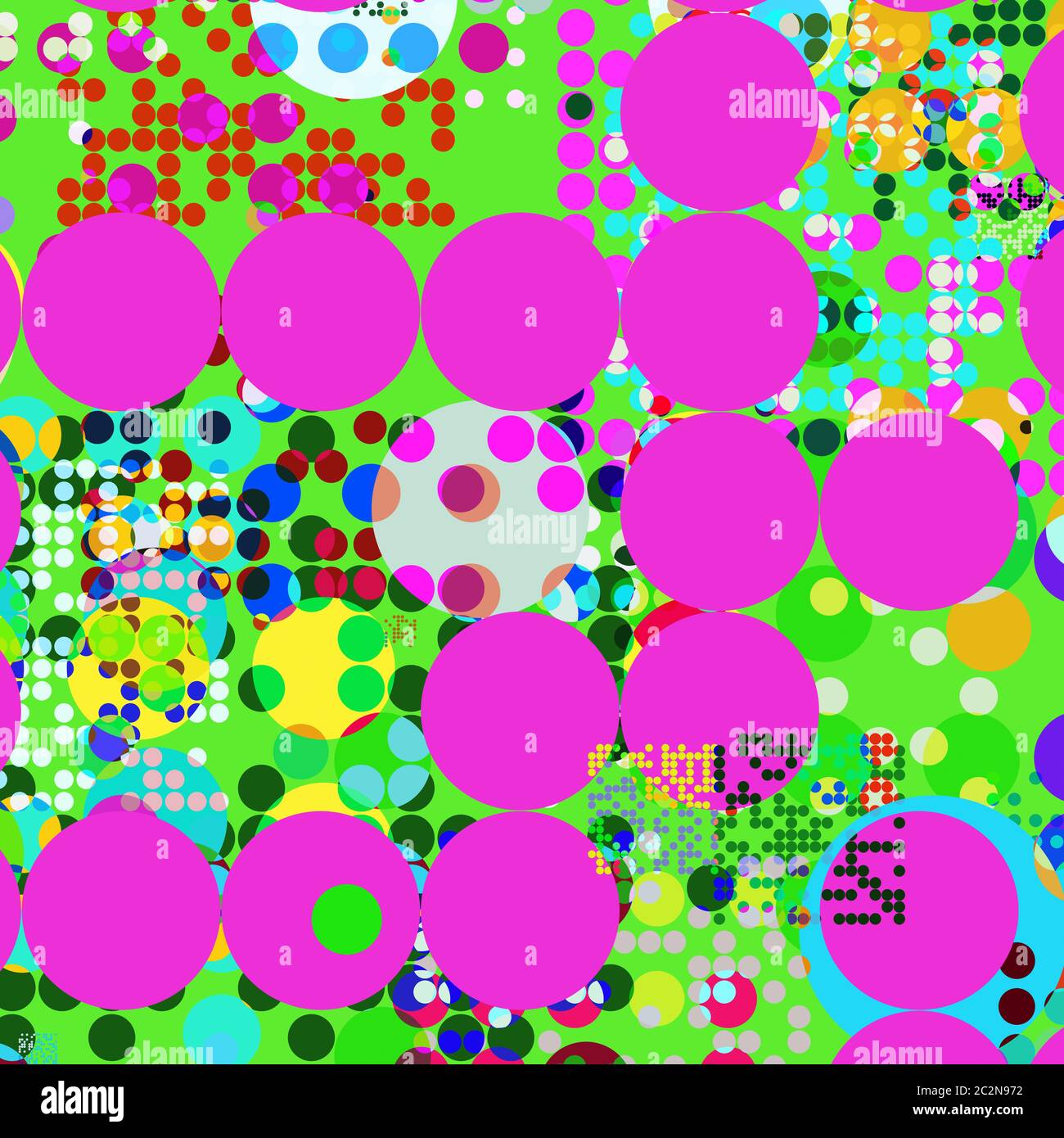 fancy dot pattern in pink and green colors Stock Photo - Alamy