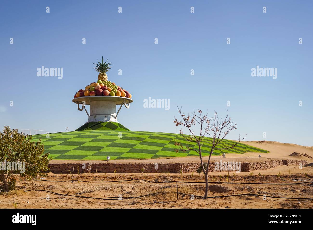 Sakakah / Saudi Arabia - January 20, 2020: beautiful roundabout ...
