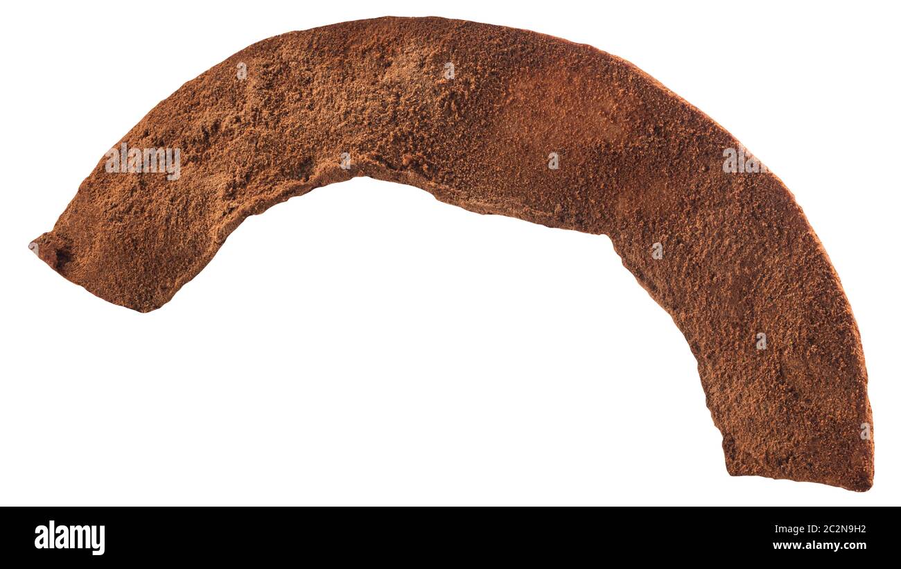 Chocolate coated Coconut chip or dried flake of kernel meat covered ...