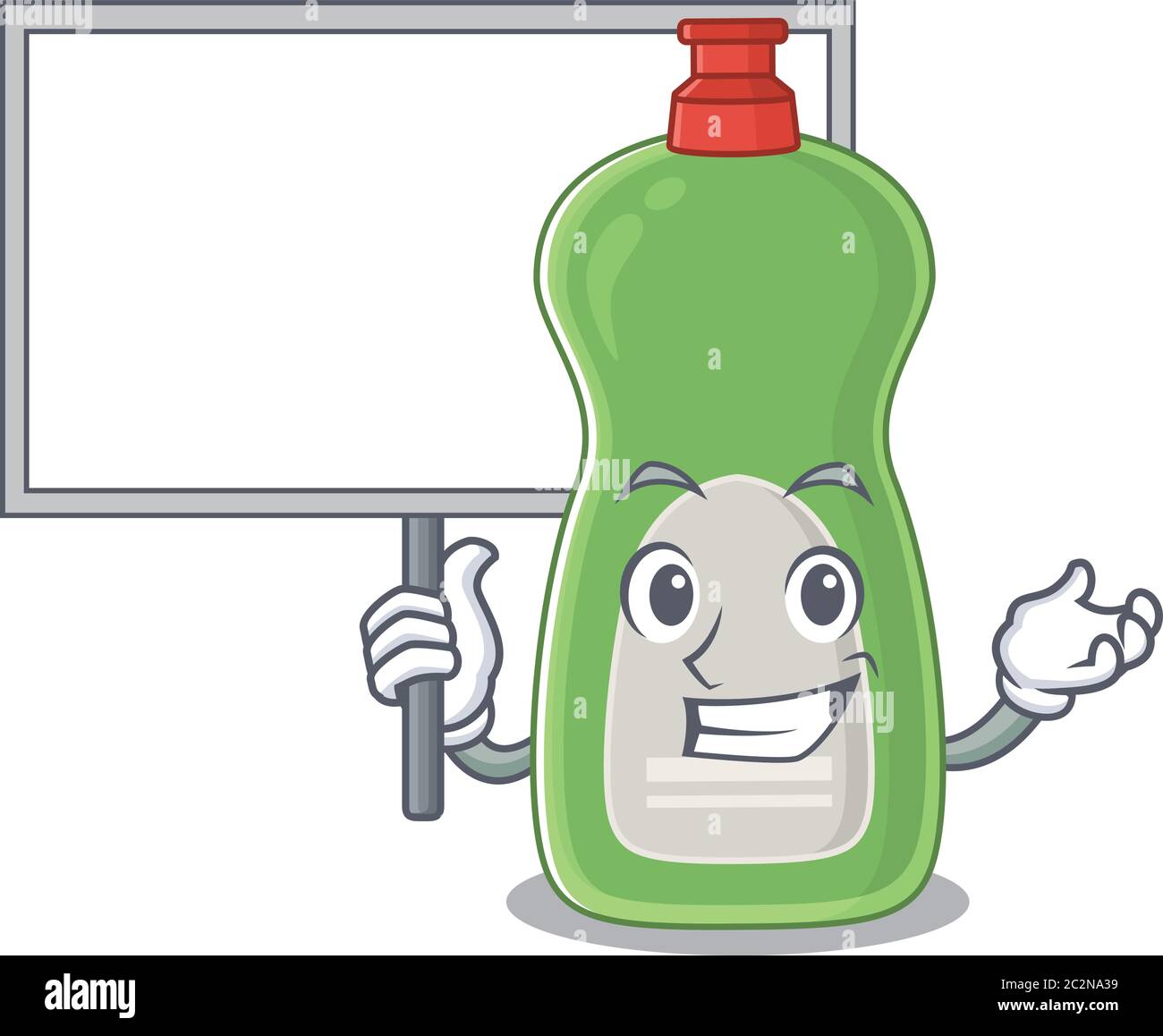 sweet Mascot design of dishwashing liquid bring a board Stock Vector ...