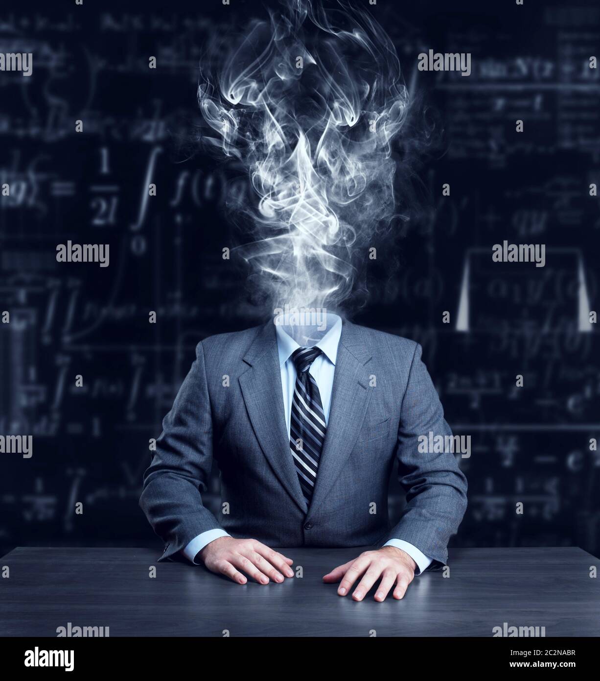 Businessman in office room smoke hi-res stock photography and images ...