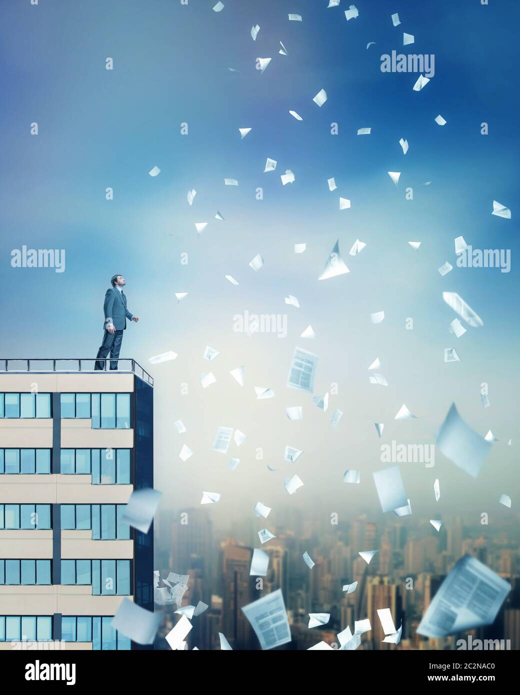 Falling documents hi-res stock photography and images - Alamy