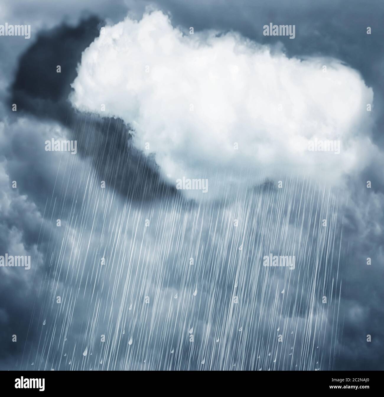 Raining over grey background hi-res stock photography and images - Alamy