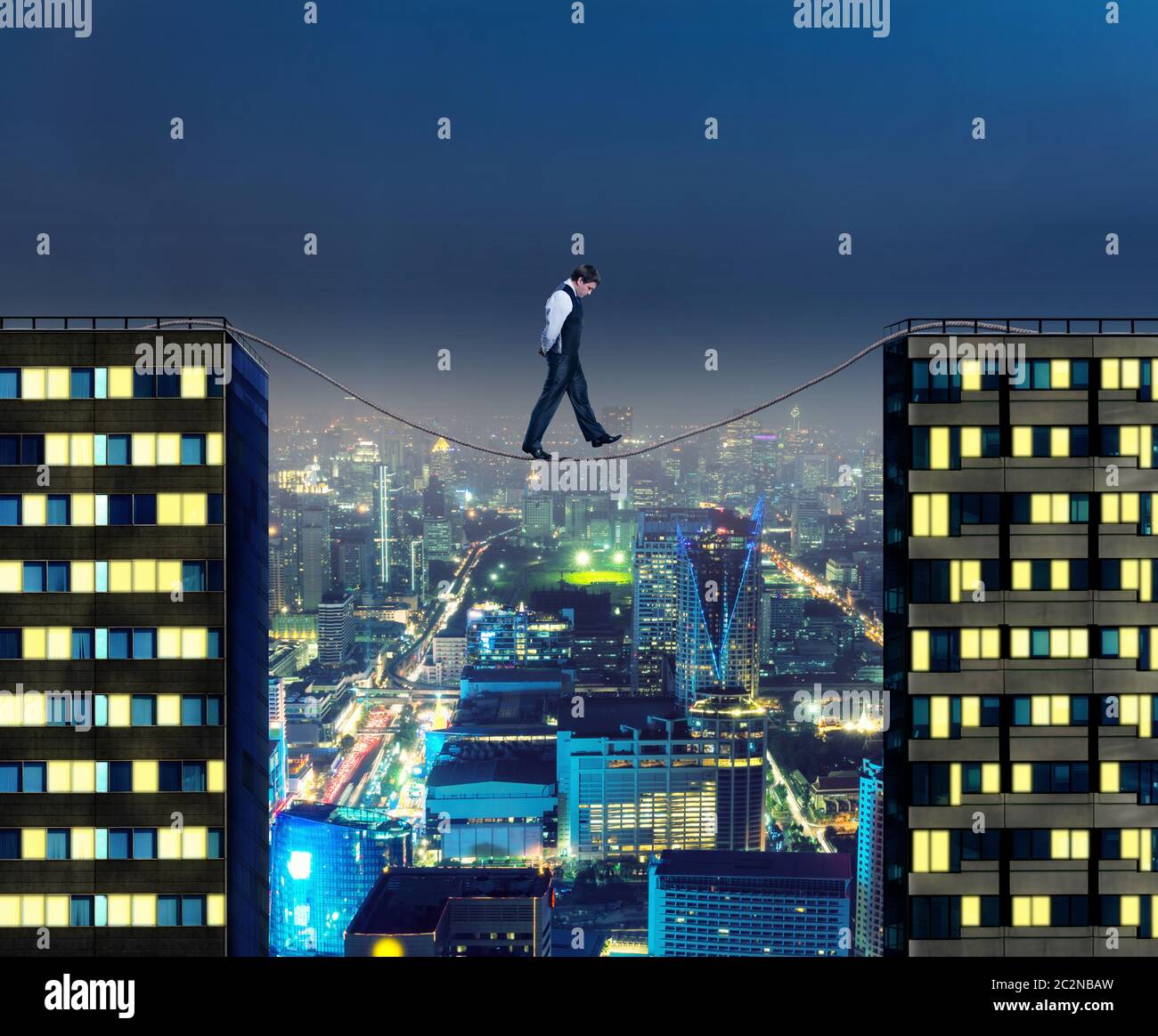 Man between two buildings building hi-res stock photography and images - Alamy