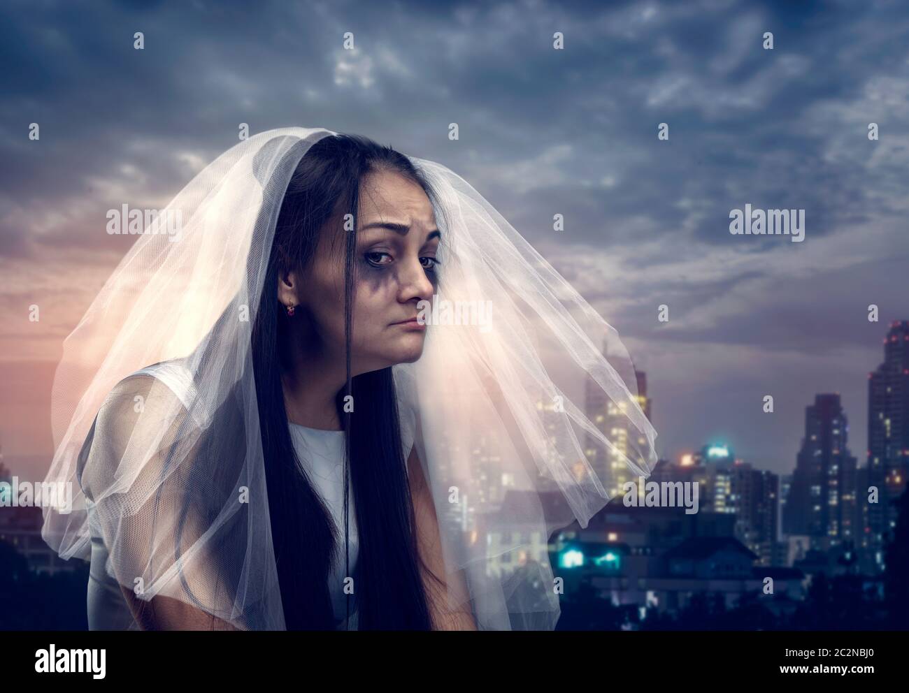 Tearful bride hi-res stock photography and images - Alamy