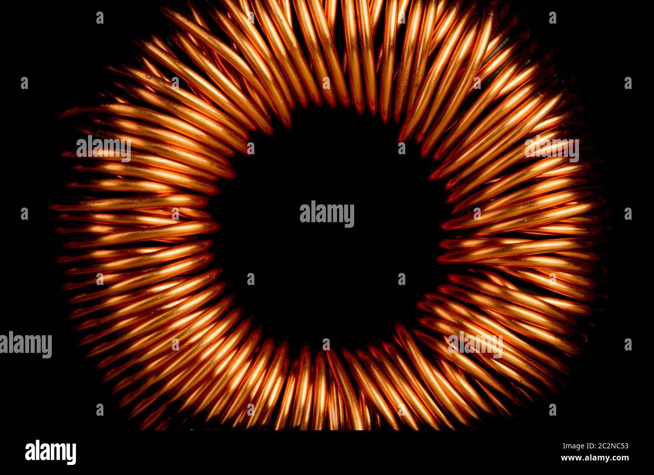 Closeup of electrical copper transformer Stock Photo - Alamy