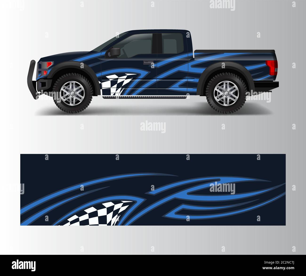 Truck And Vehicle car racing graphic for wrap and vinyl sticker Stock ...