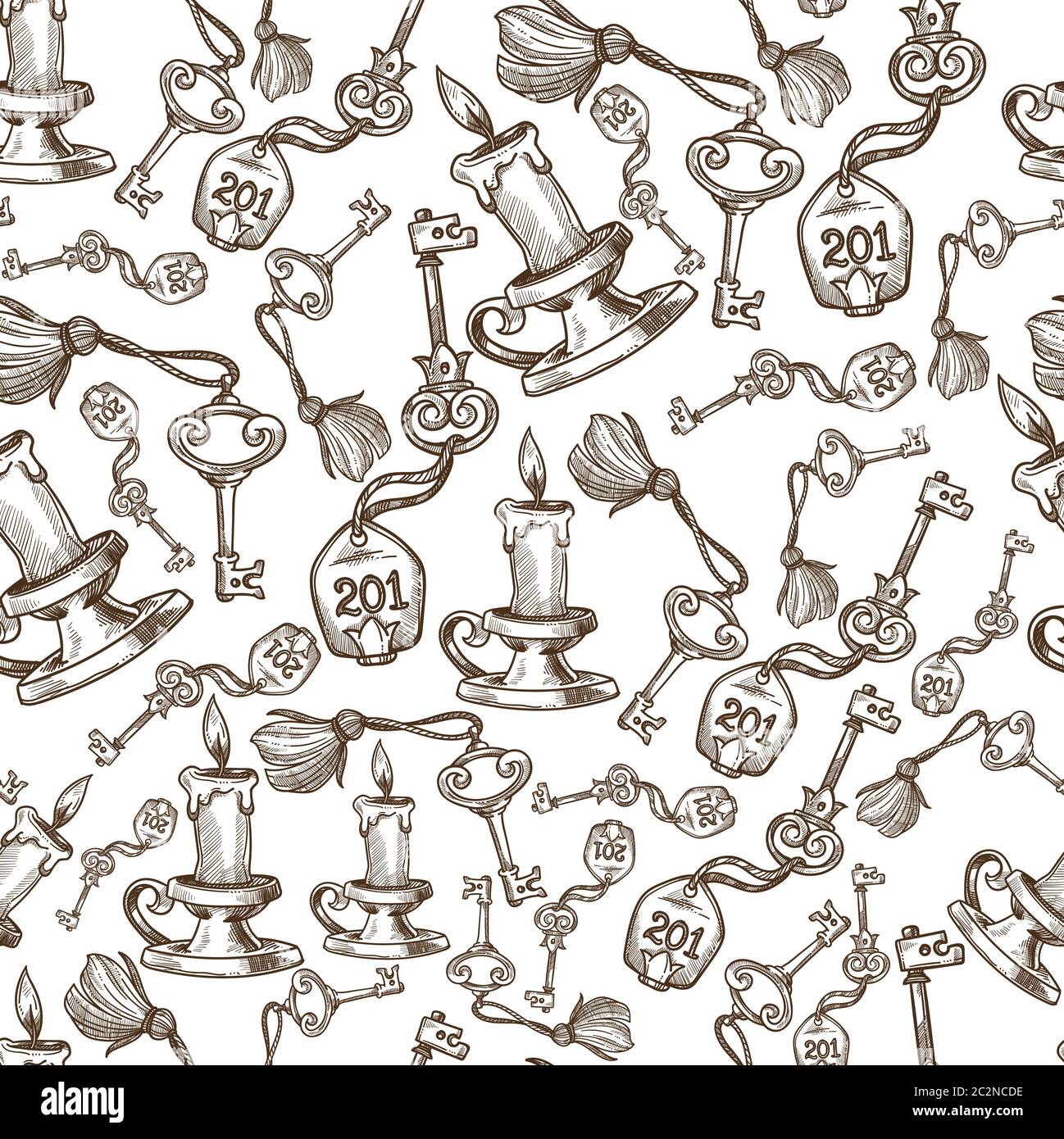 Key number decoration Stock Vector Images - Alamy