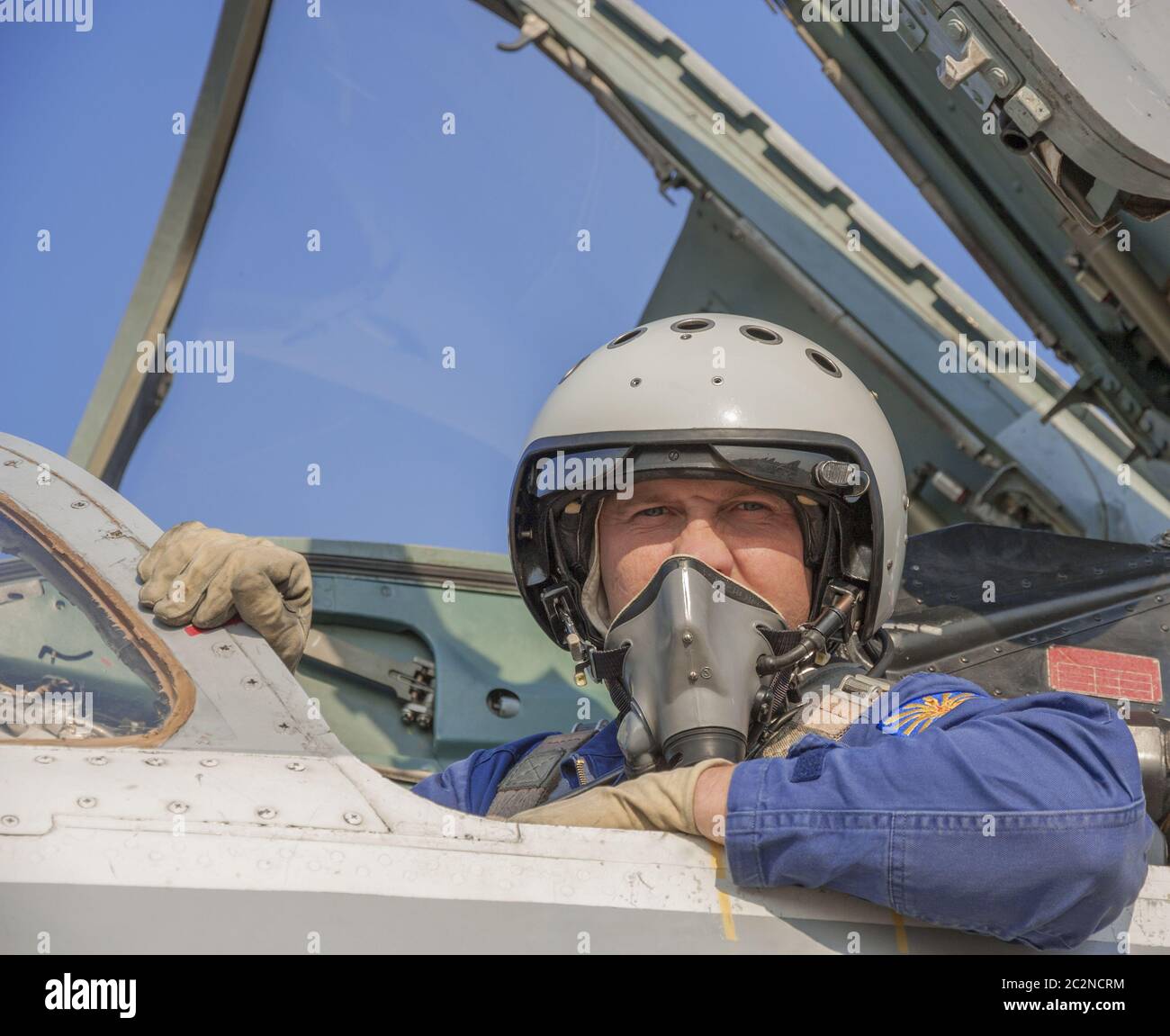 Military pilot in the cockpit of a jet aircraft Stock Photo - Alamy