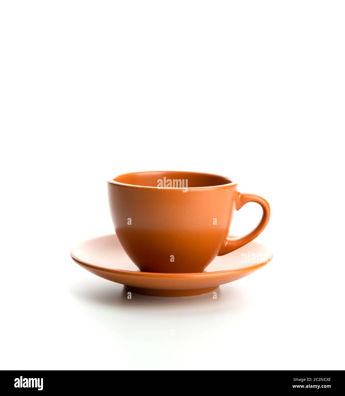 Empty cup isolated on white Stock Photo - Alamy