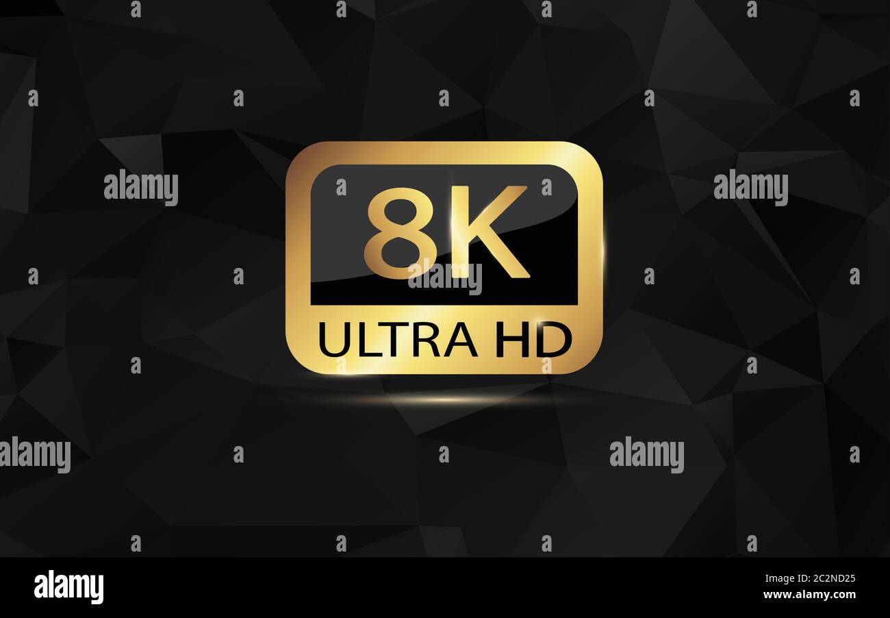 8K Ultra HD, 4K UHD, Quad HD, Full HD vector resolution presentation ...