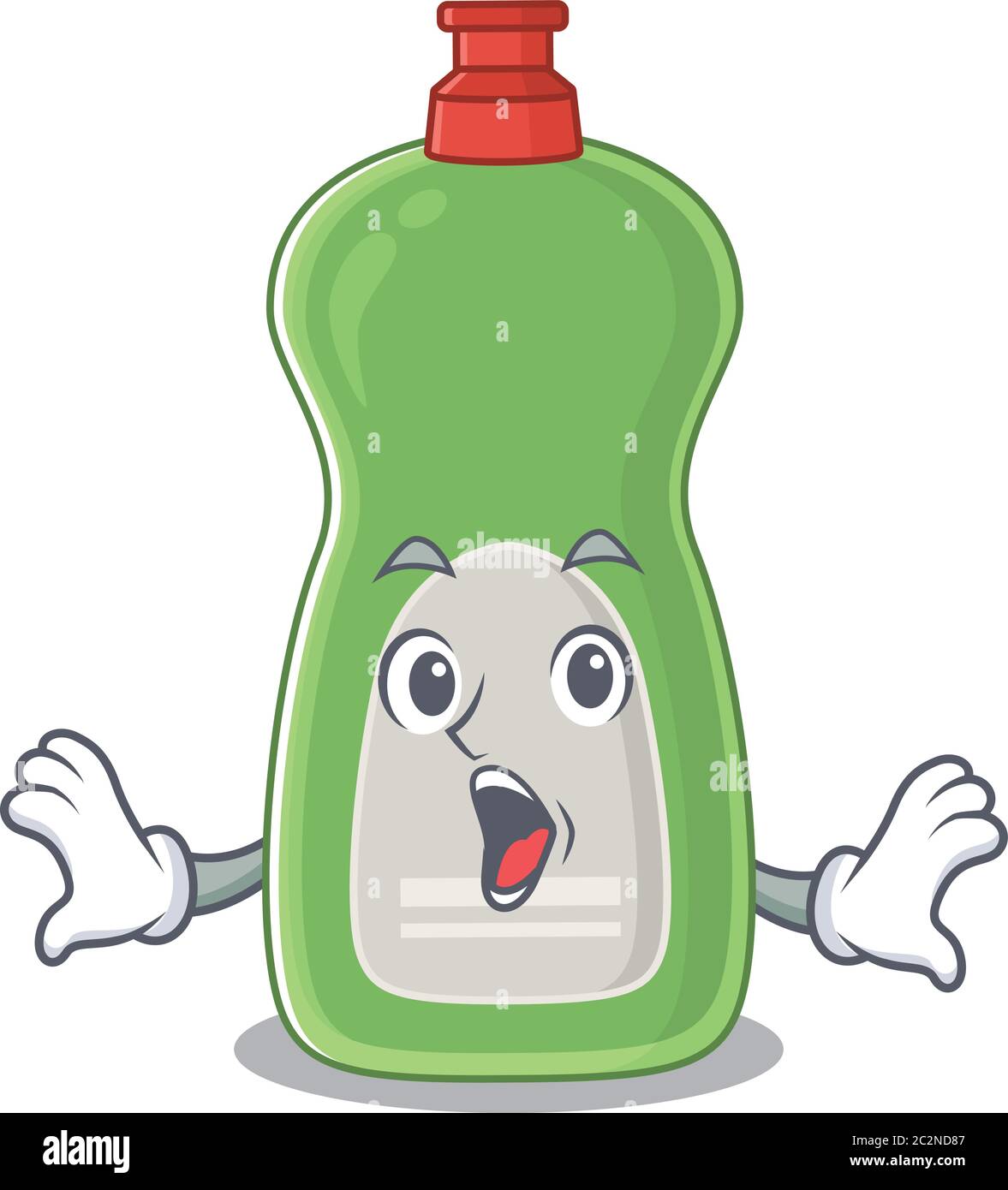 Dishwashing liquid mascot design concept showing a amazed gesture Stock ...