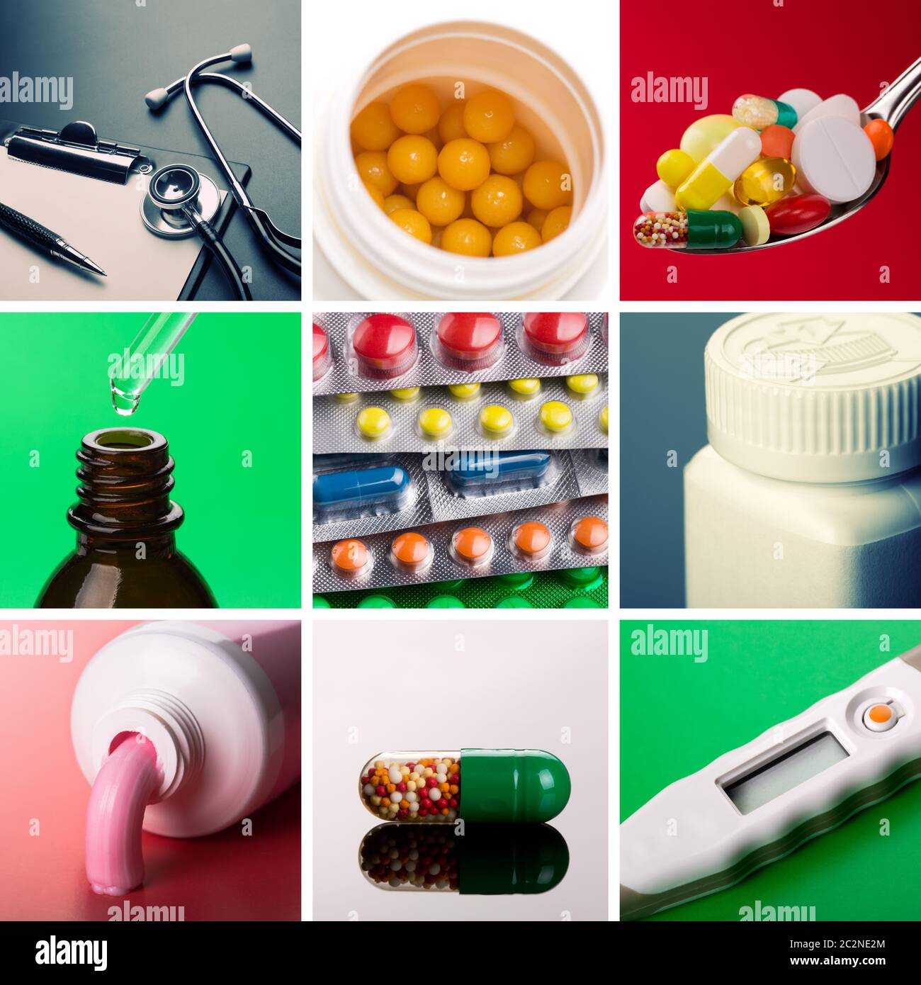 Collage of different medical supplies Stock Photo - Alamy