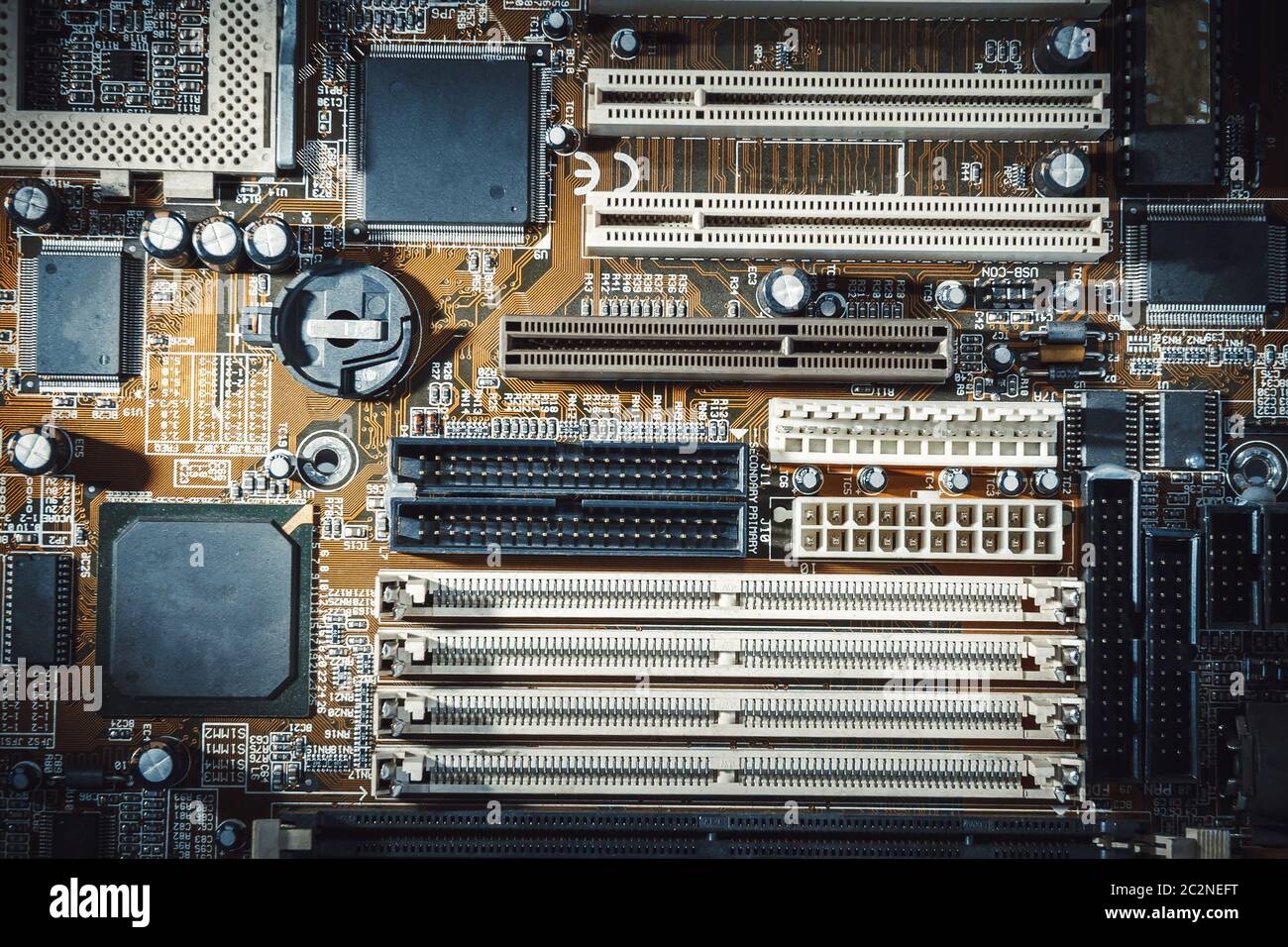 Motherboard close up Stock Photo - Alamy