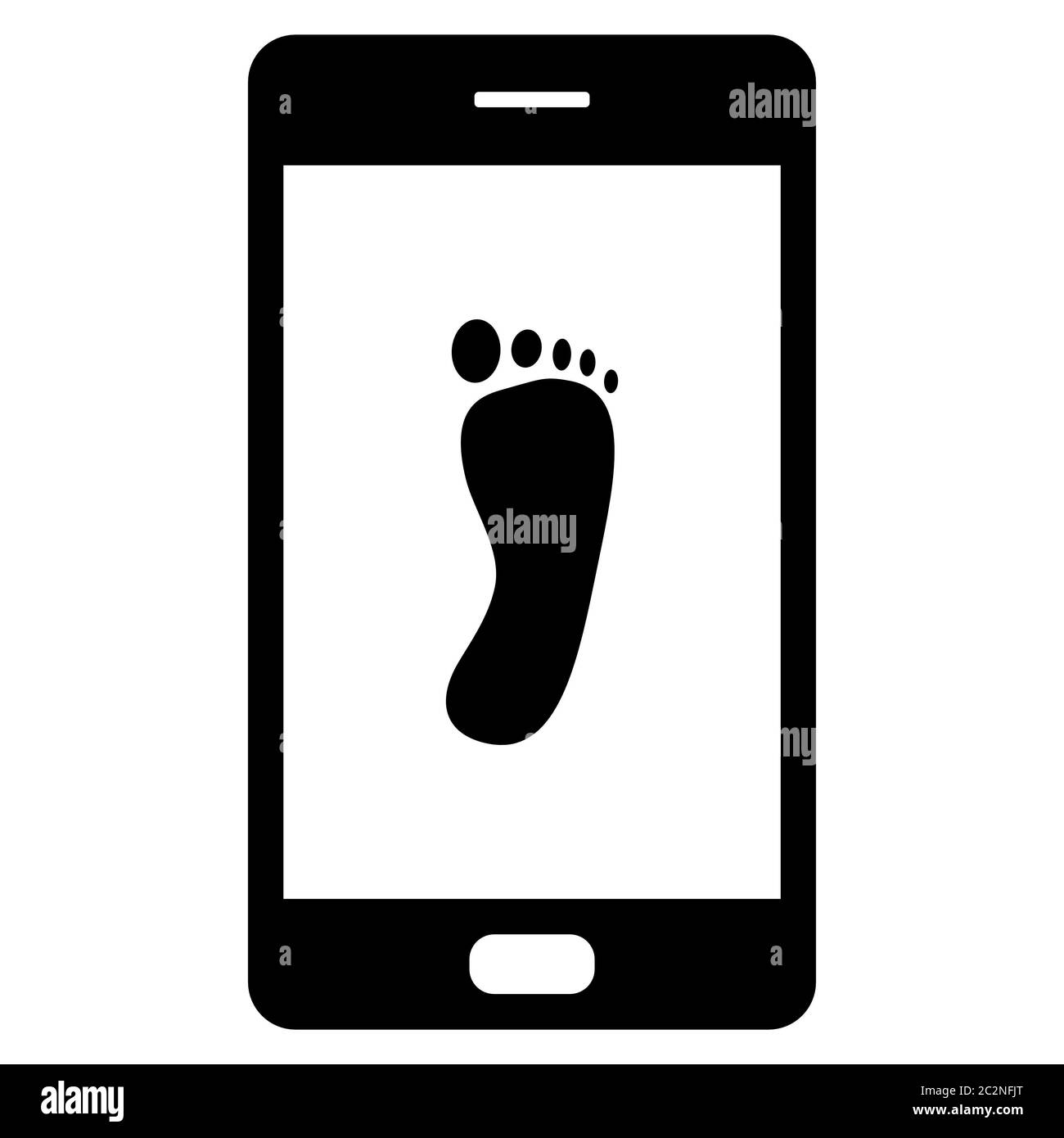 Foot and smartphone Stock Photo - Alamy