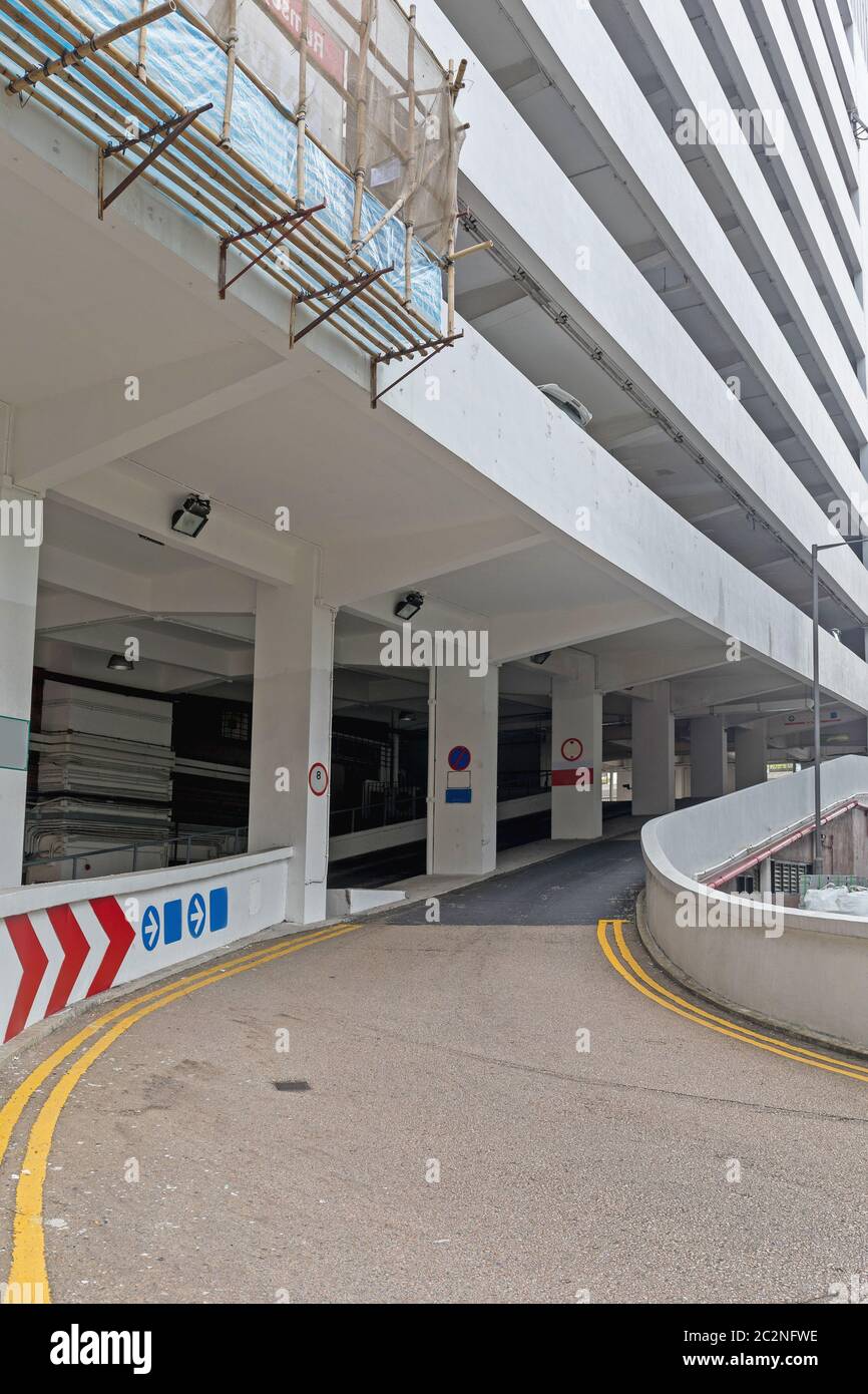 Multi Storey Parking Garage Ramp in Hong Kong Stock Photo - Alamy