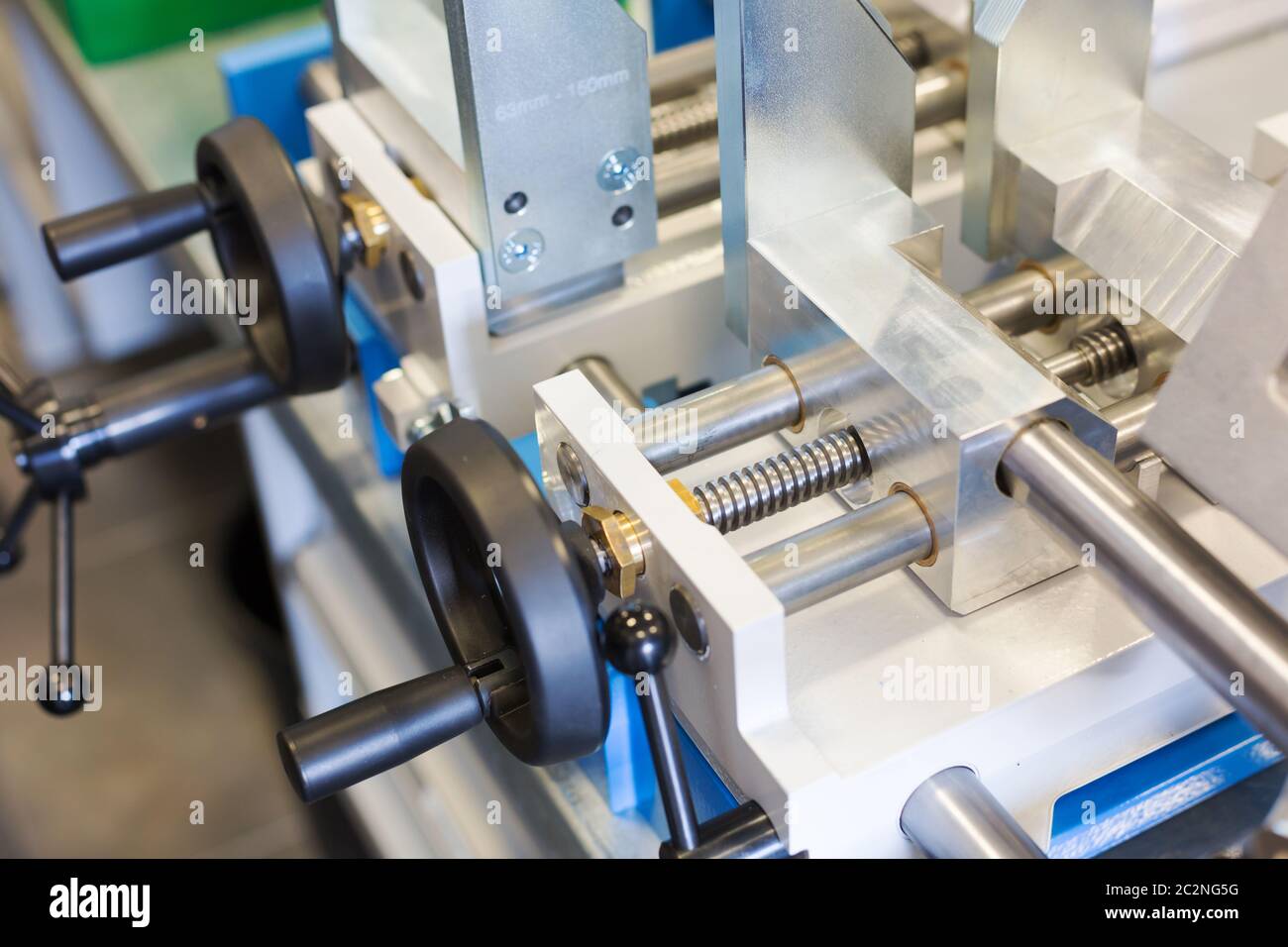 Levers of machine at workroom Stock Photo - Alamy