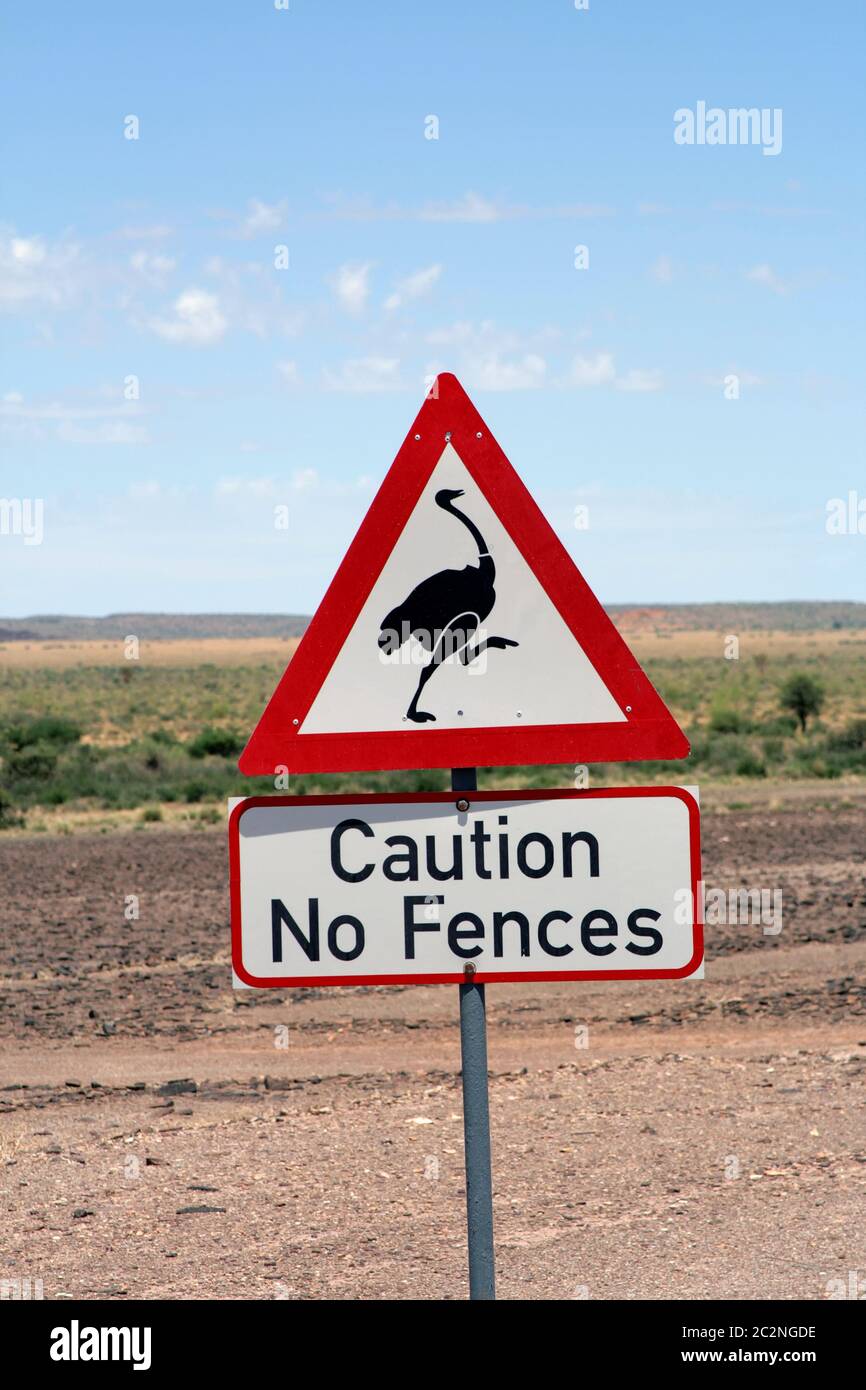 Signs in Namibia. 006 Stock Photo - Alamy