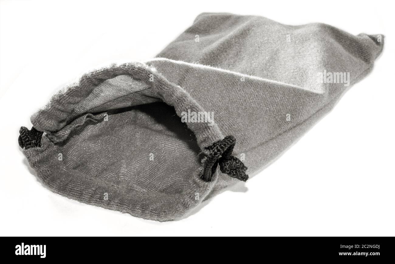 Open gray bag Stock Photo - Alamy