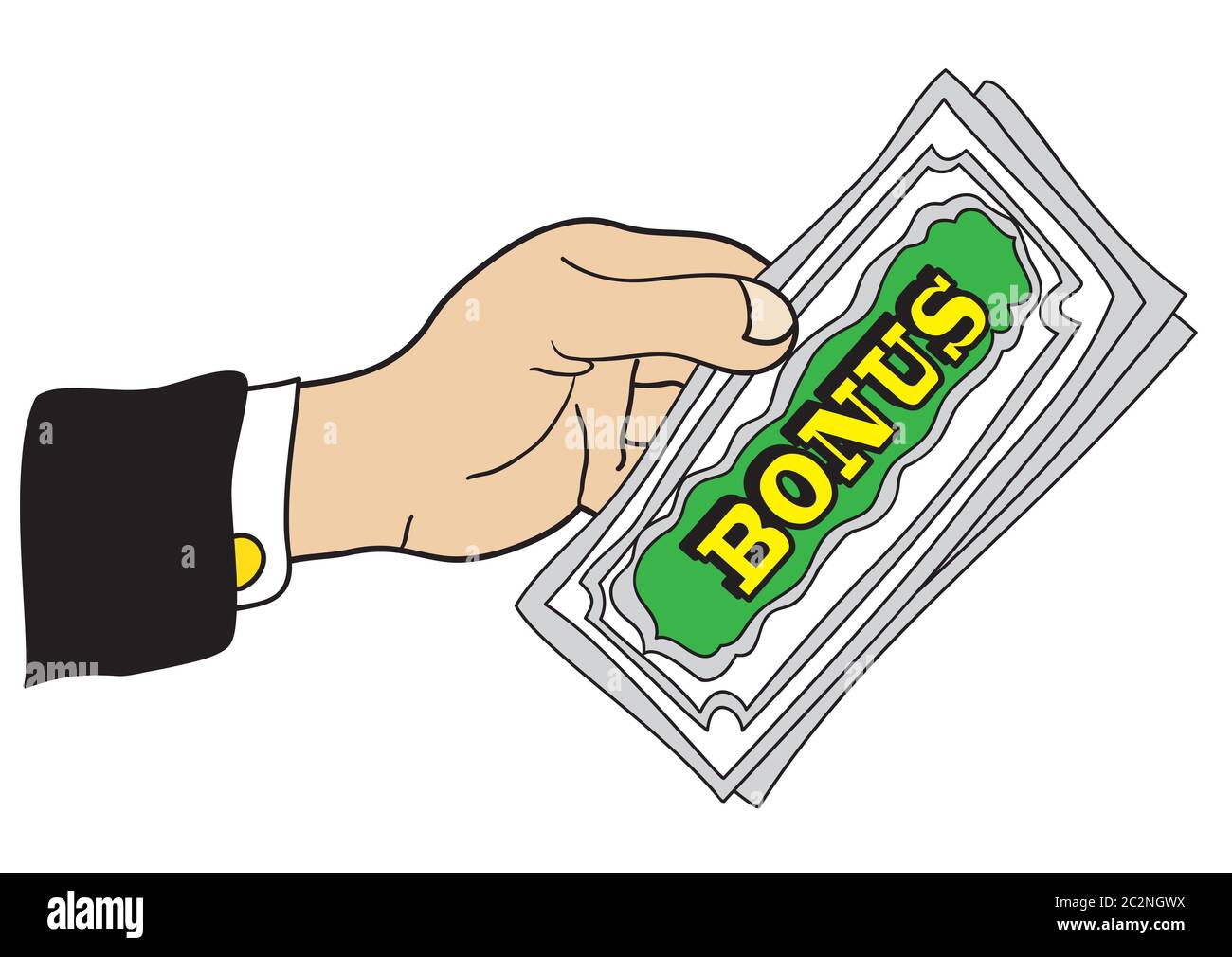 Bank notes hand Cut Out Stock Images & Pictures - Alamy