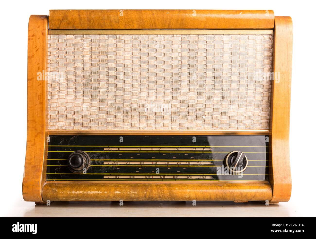 Old radio tuner close up Stock Photo - Alamy