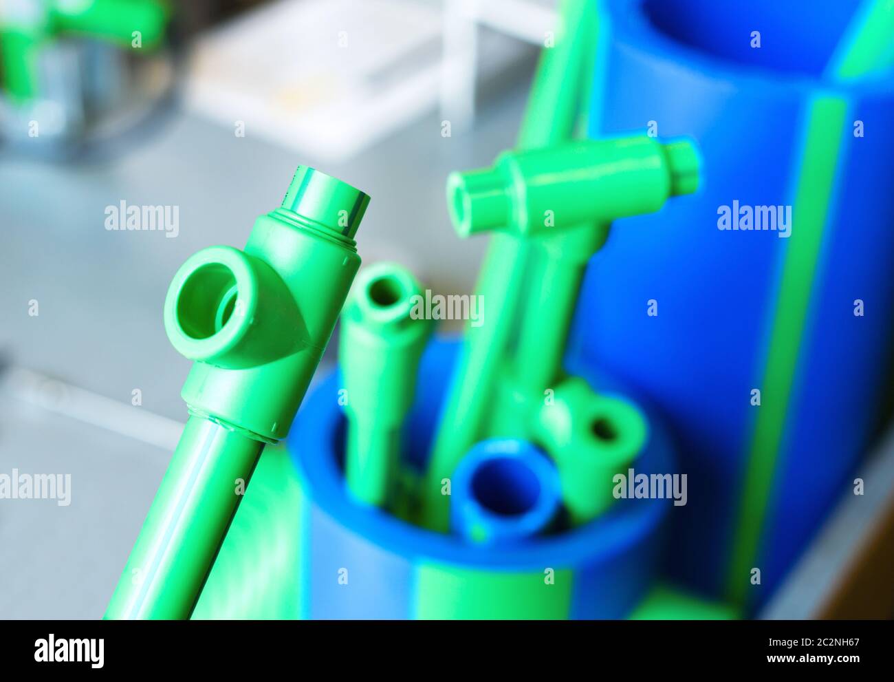 Samples of polymer pipes and fittings Stock Photo - Alamy