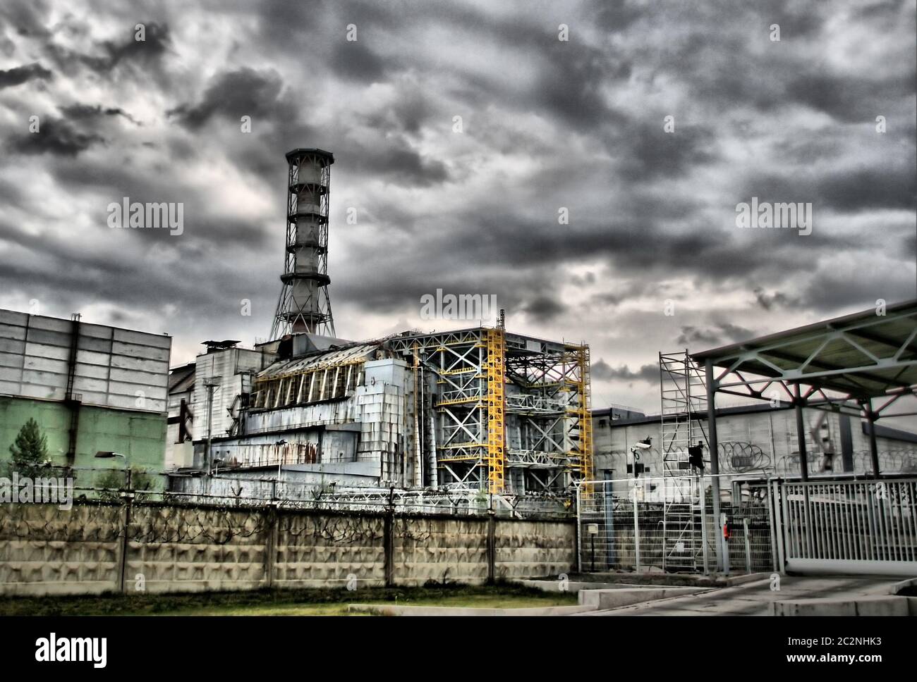 Chernobyl nuclear power station. 4-th block. Ukraine Stock Photo - Alamy