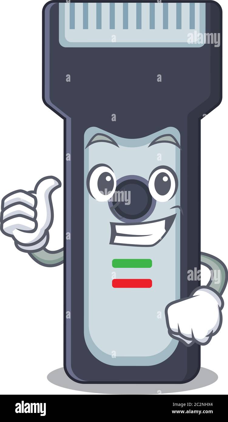 Electric shaver cartoon picture design showing OK finger pose Stock ...