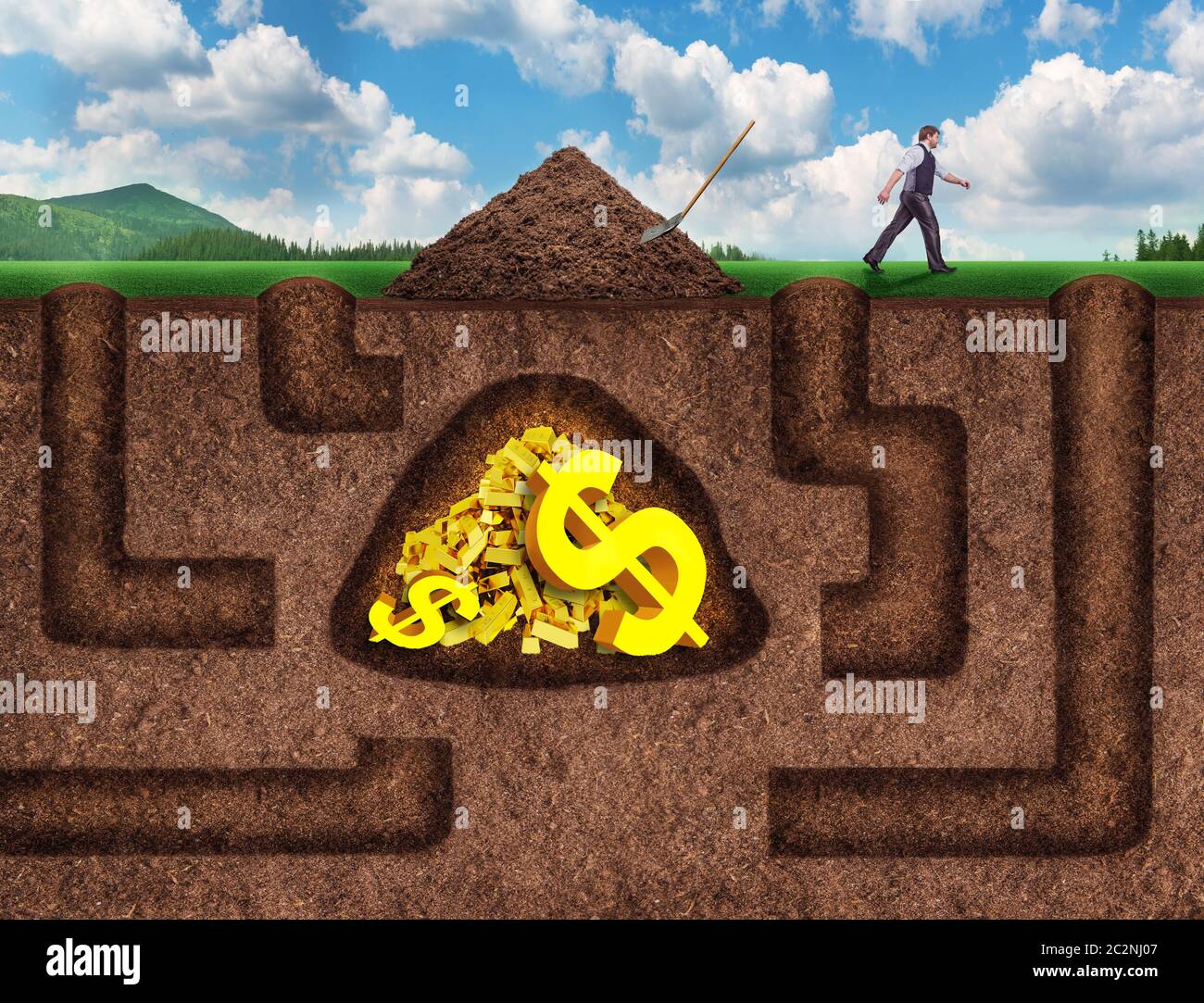 Businessman made many tunnels to get treasure underground, he gave up ...