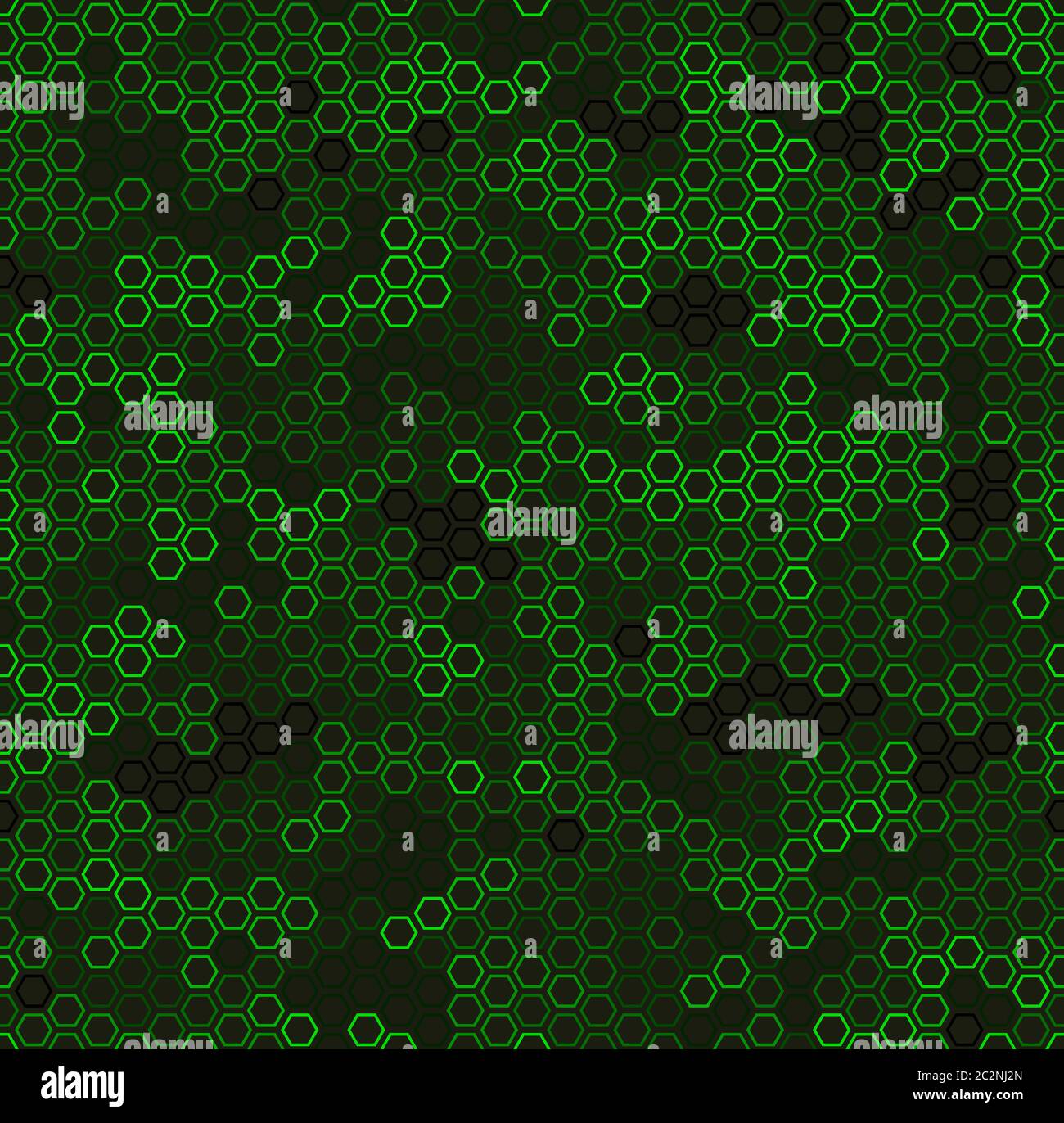 Vector seamless green monochrome mosaic pattern. Graphic seamless ...